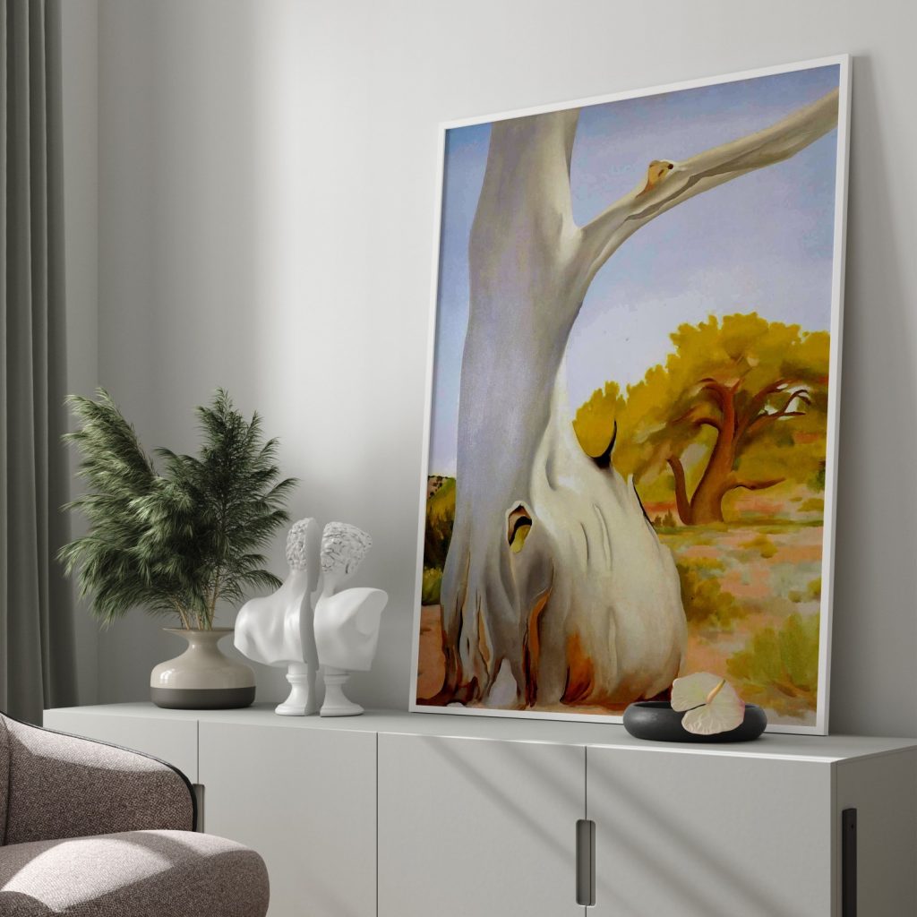 Dead Cottonwood Tree by Georgia O'Keeffe (1943) - BestOfBharat