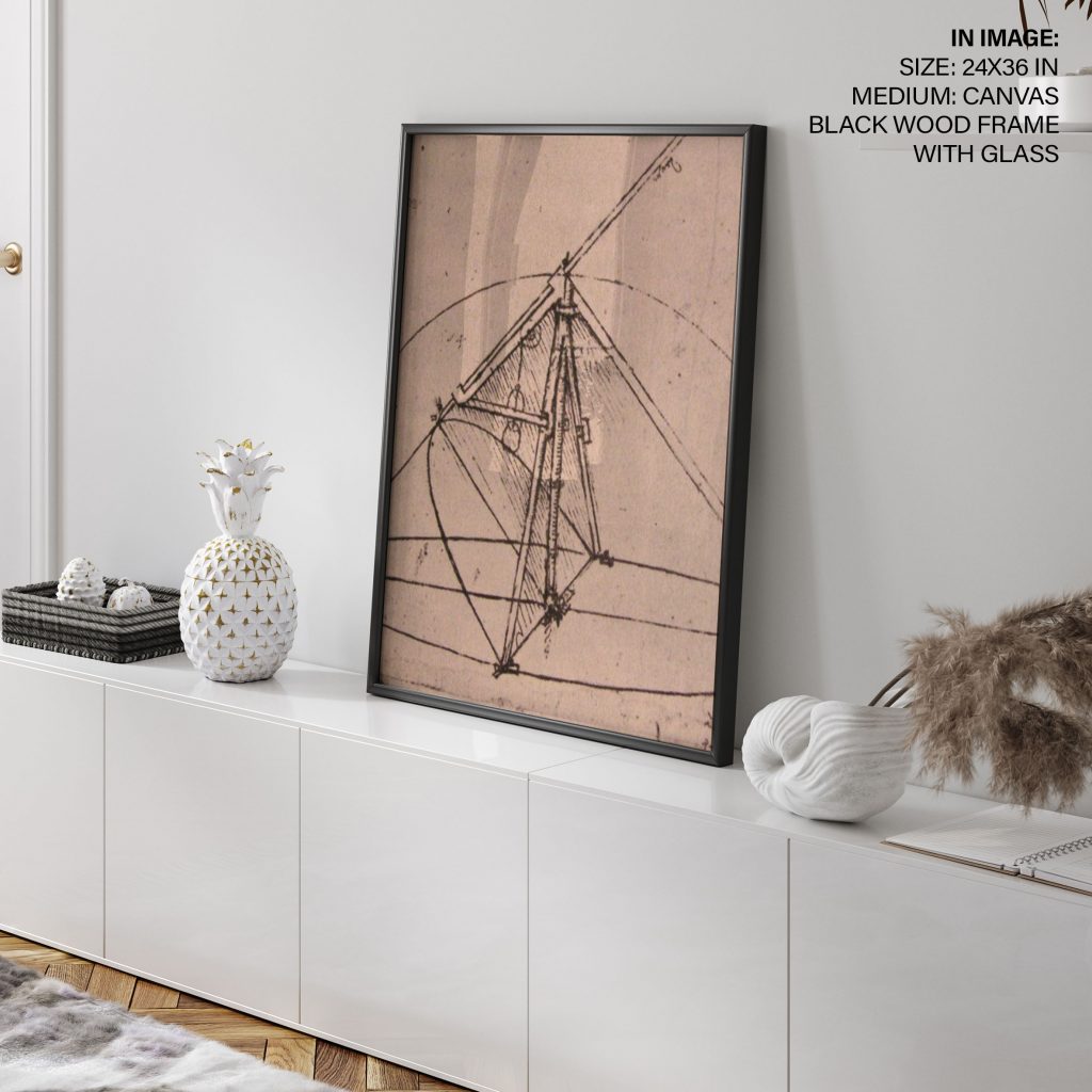 Design for a parabolic compass by Leonardo da Vinci (1500) - BestOfBharat