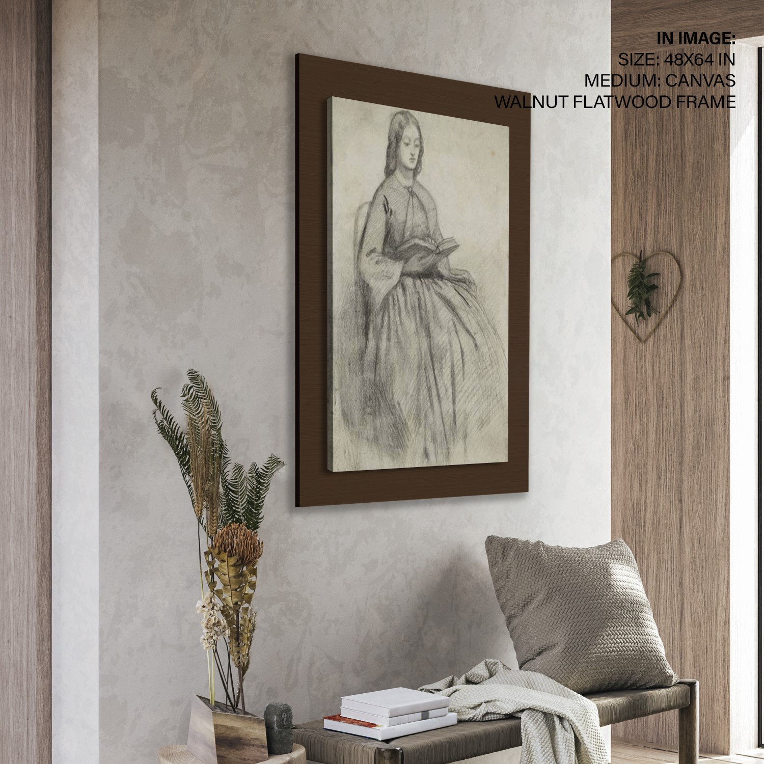 Wall Art | Elizabeth Siddall in a Chair by Dante Gabriel Rossetti (Date ...