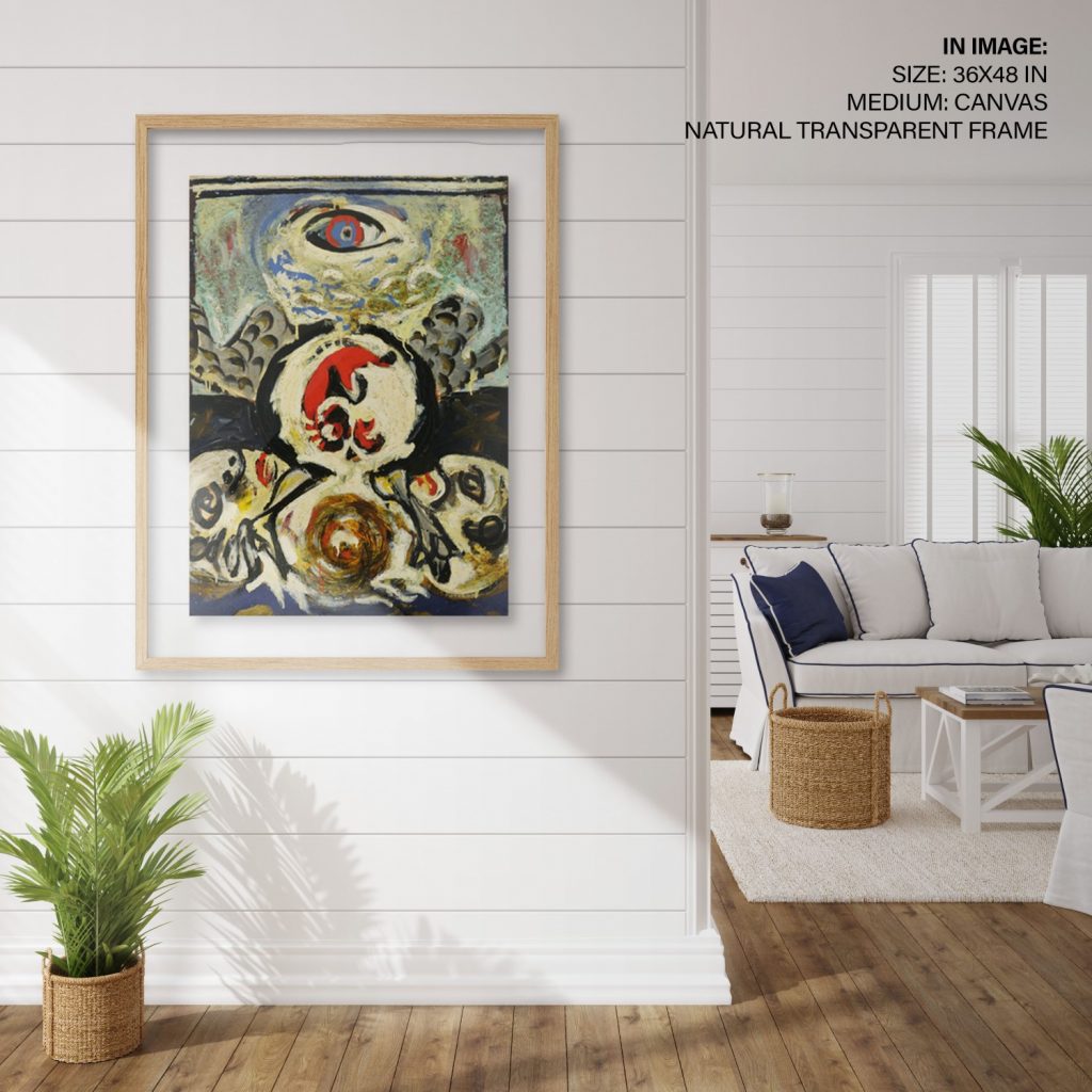 Bird by Jackson Pollock (1941) - Wall Art - Choose Size & Frames, Non ...