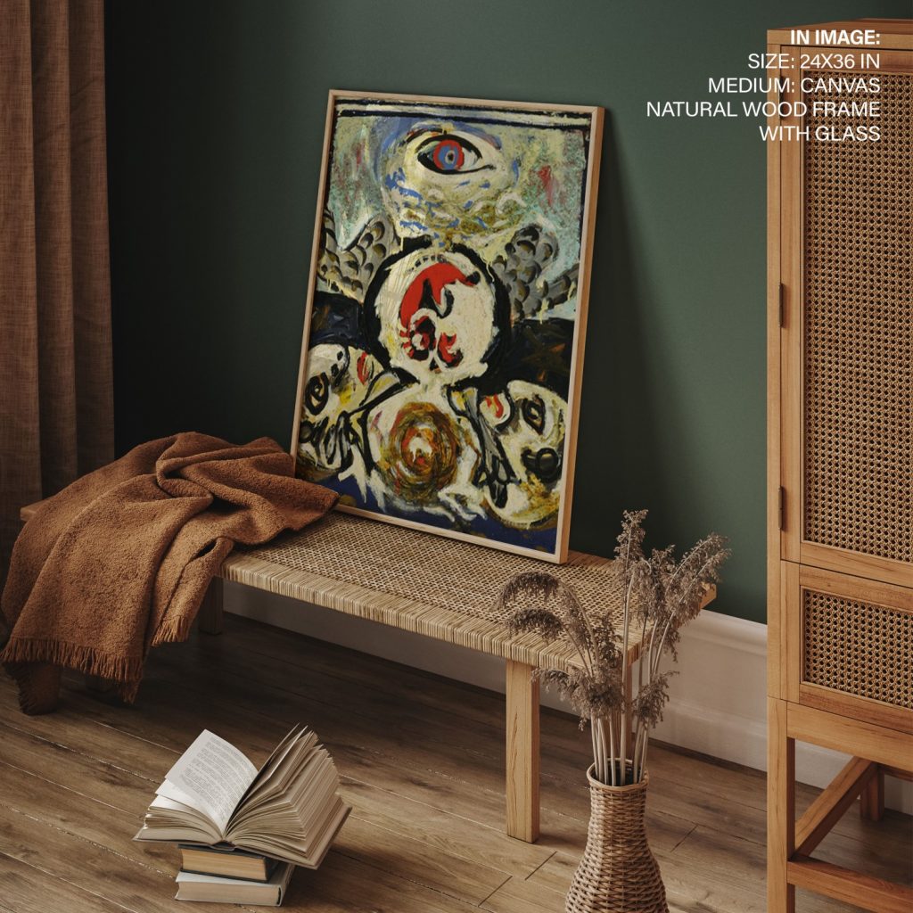 Bird by Jackson Pollock (1941) - Wall Art - Choose Size & Frames, Non ...