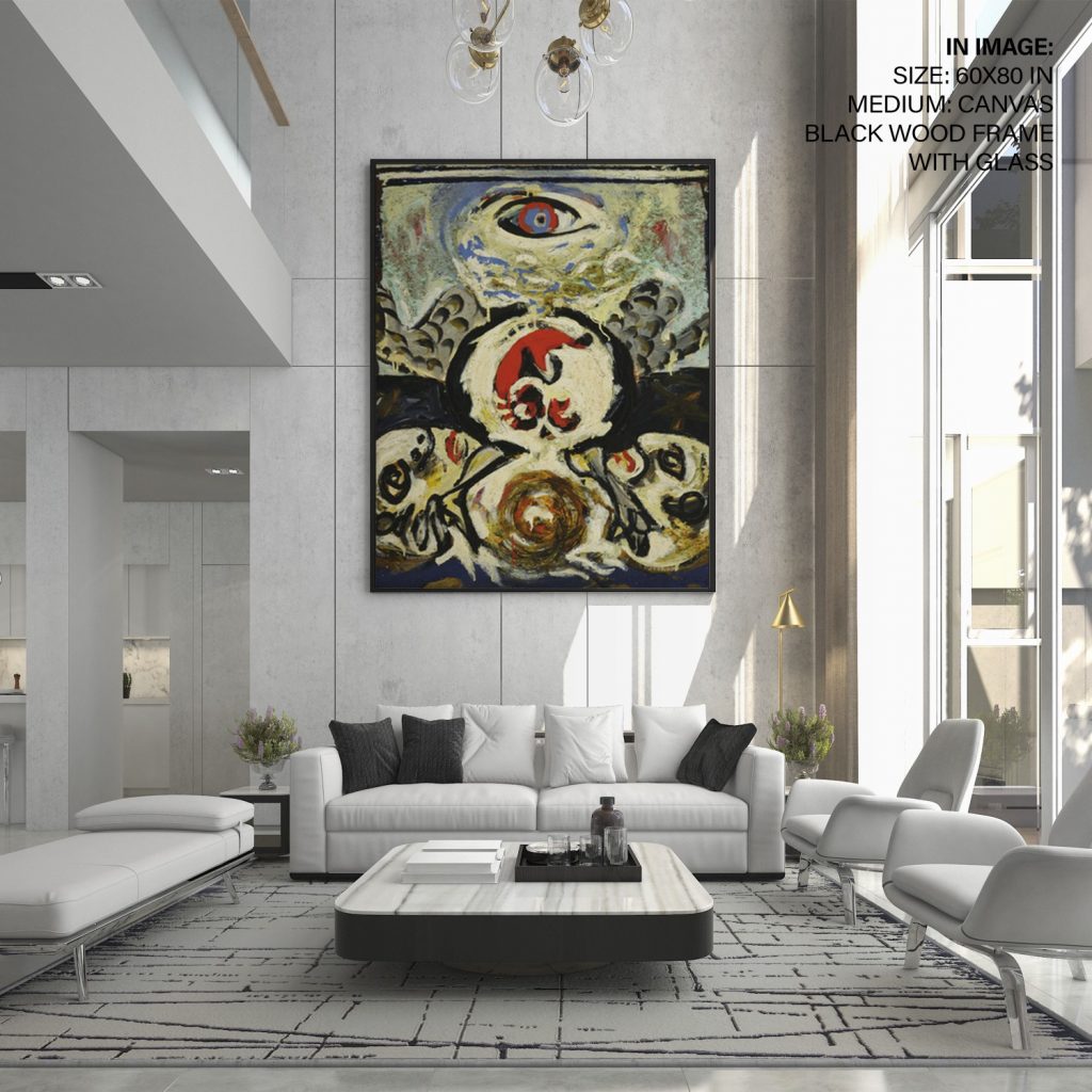 Bird by Jackson Pollock (1941) - Wall Art - Choose Size & Frames, Non ...