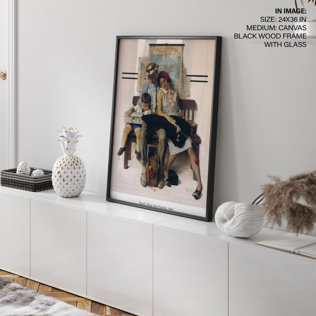 Family home from Vacation by Norman Rockwell (1930) - BestOfBharat