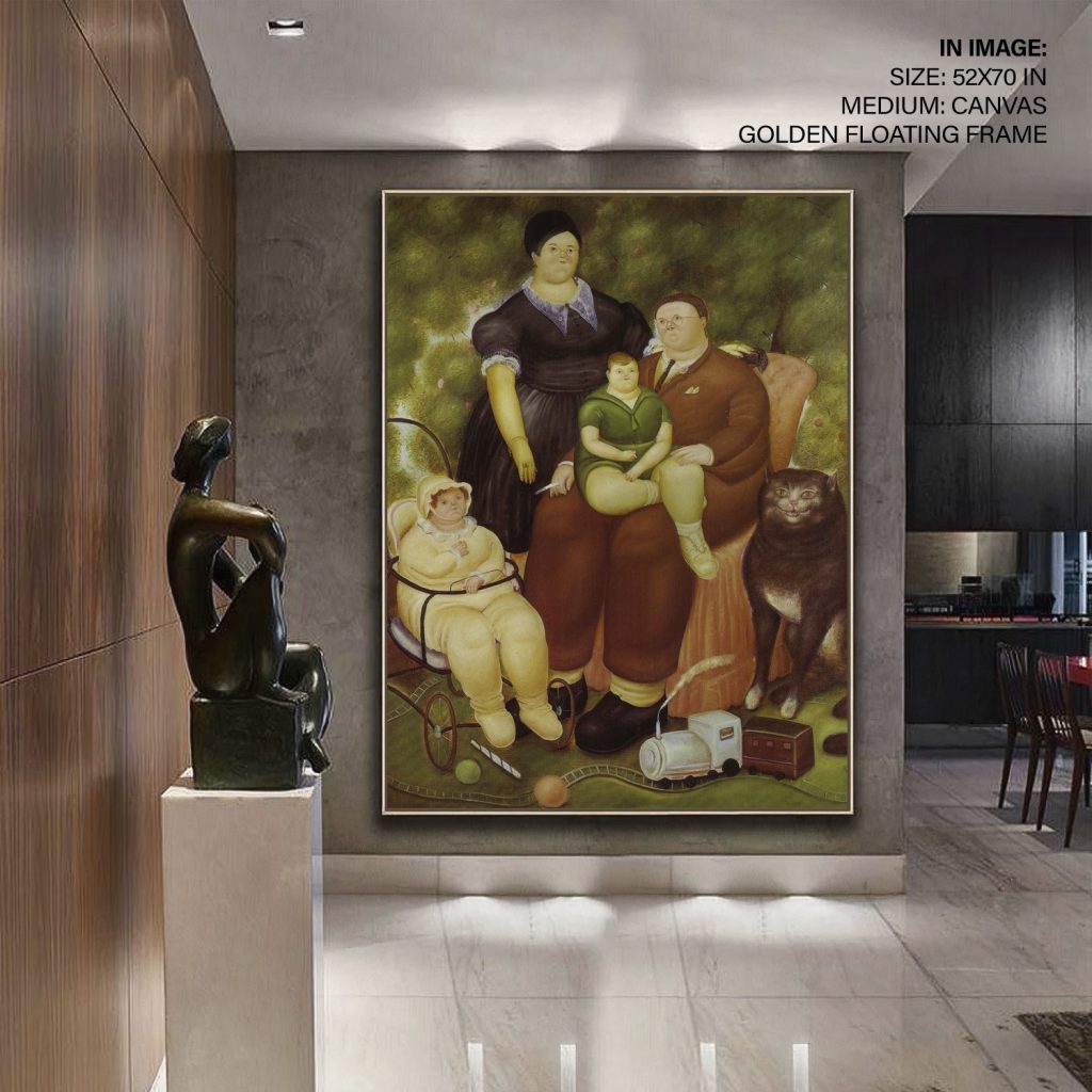 Family Scene by Fernando Botero (1969) - BestOfBharat