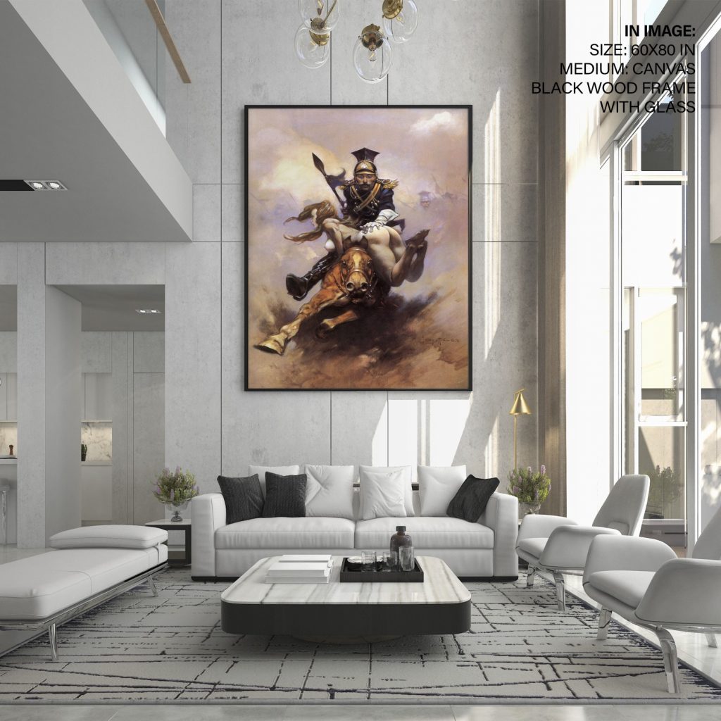 Flashman on the Charge by Frank Frazetta (Date Unknown) - BestOfBharat