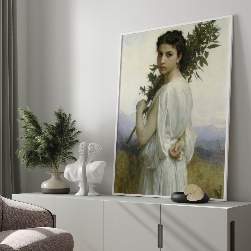 Branche de Laurier by William Adolphe Bouguereau (1900) - Wall Art ...