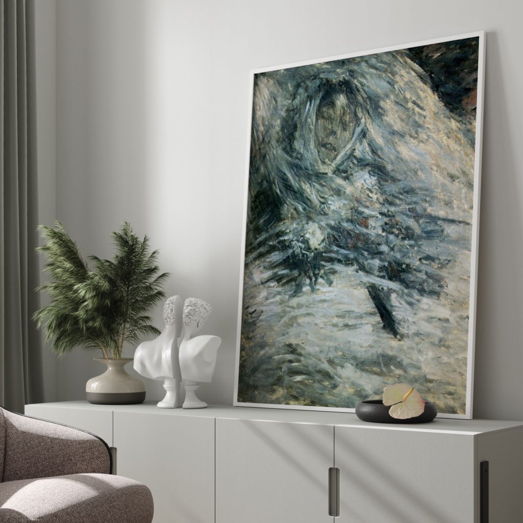 Camille Monet On Her Deathbed by Claude Monet (1879) - BestOfBharat