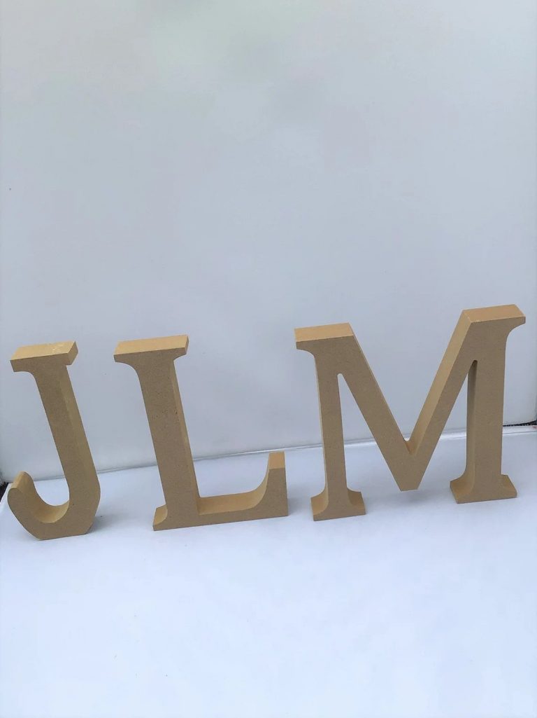 Custom 3D Wood Lettering Wall Sculpture - BestOfBharat