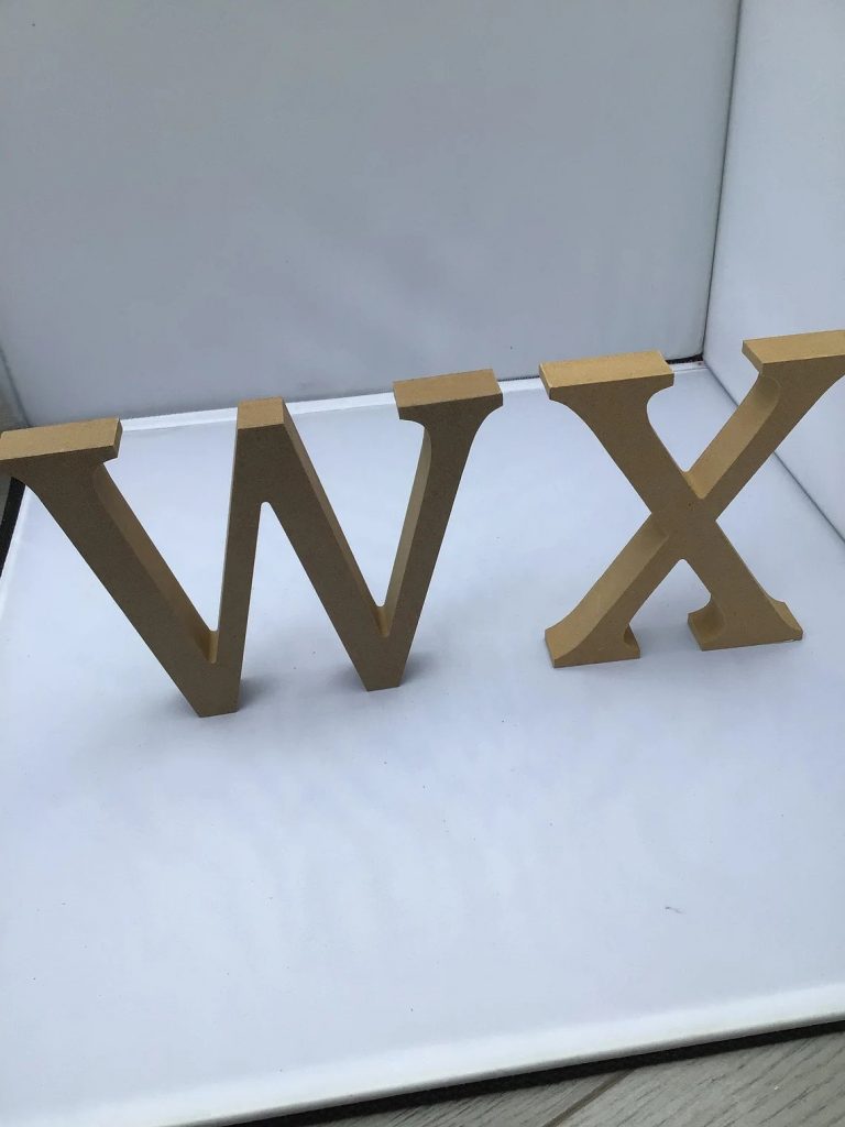 Custom 3D Wood Lettering Wall Sculpture - BestOfBharat