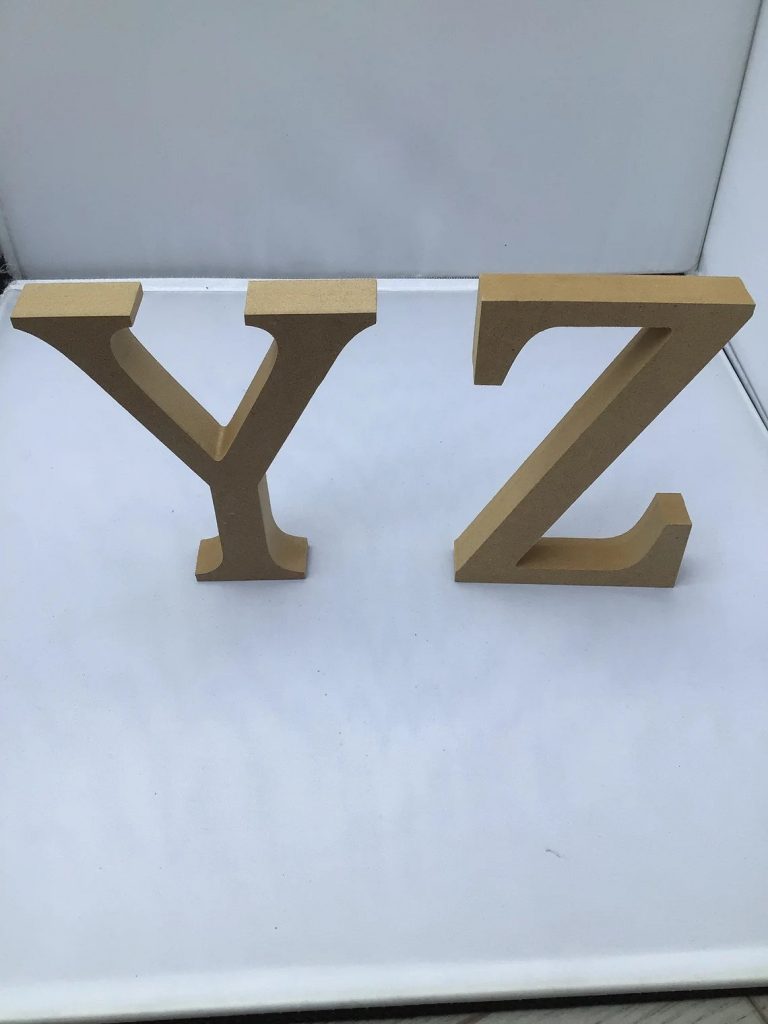 Custom 3D Wood Lettering Wall Sculpture - BestOfBharat