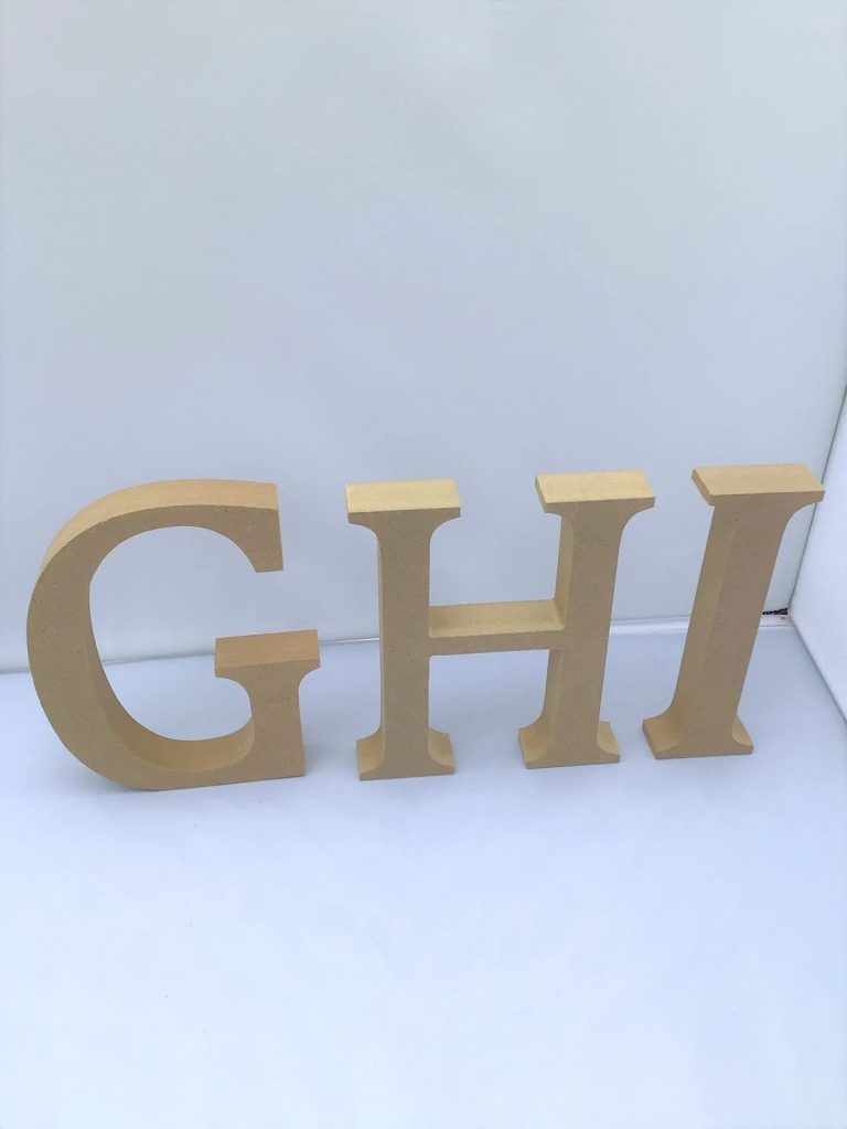 Custom 3D Wood Lettering Wall Sculpture - BestOfBharat