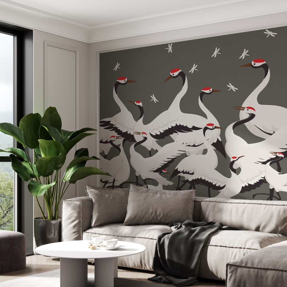 Crane families #101 - Wall Murals, Wall Paper Decor, Home Decor ...