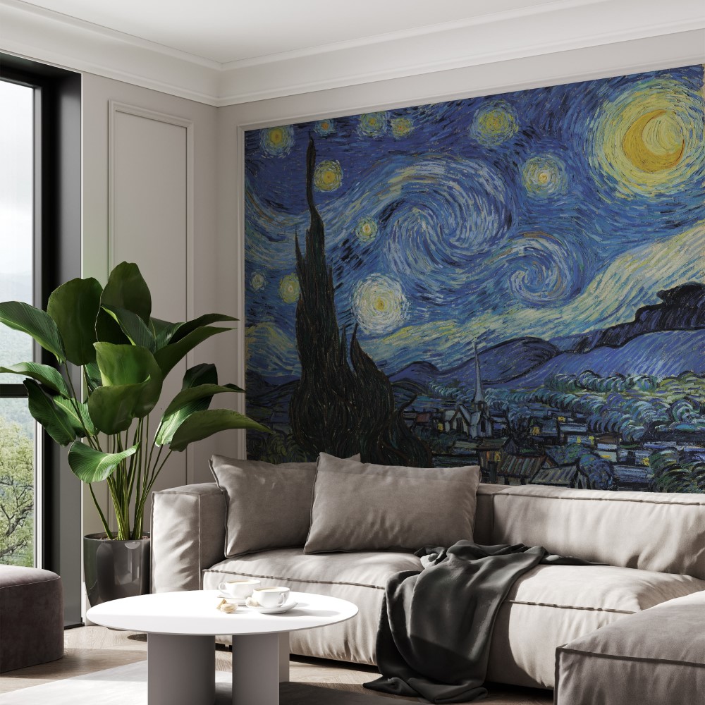 Starry night - Wall Murals, Wall Paper Decor, Home Decor - BestOfBharat