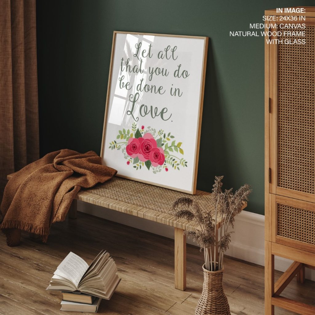 bible verse wall art Framed Art - scripture quote - bible wall art ...