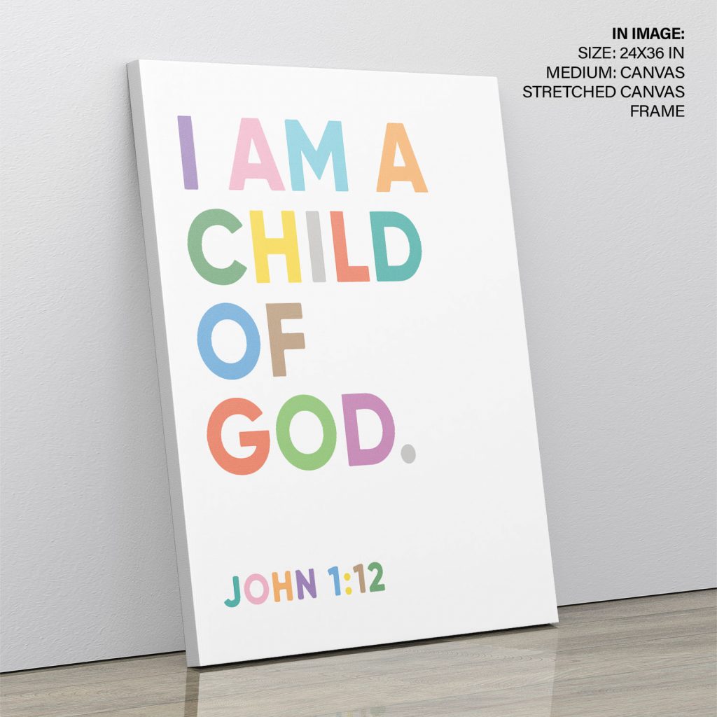 I Am A Child Of God,Bible Verse Wall Decor,Christian Scripture,Nursery ...