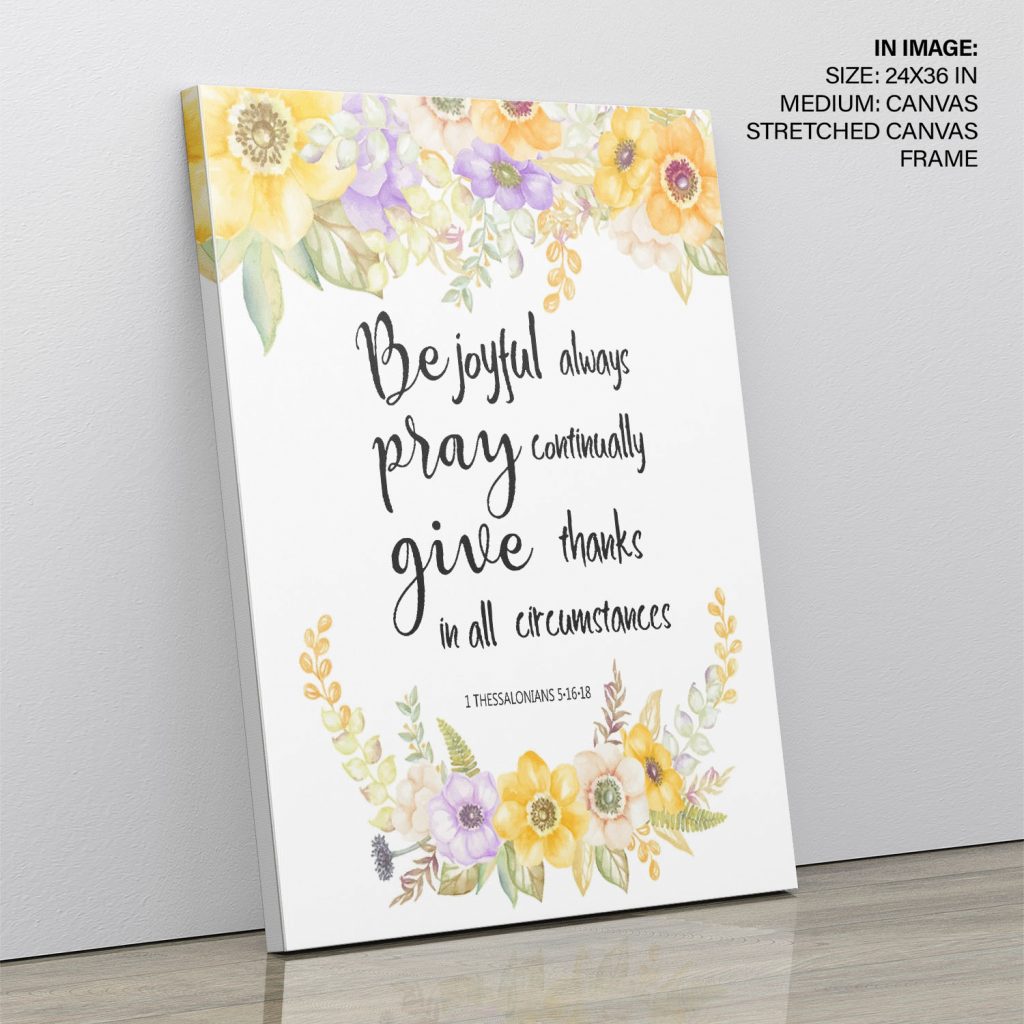 Nursery bible, Always Be Joyful, Bible verse artwork, Nursery wall art ...