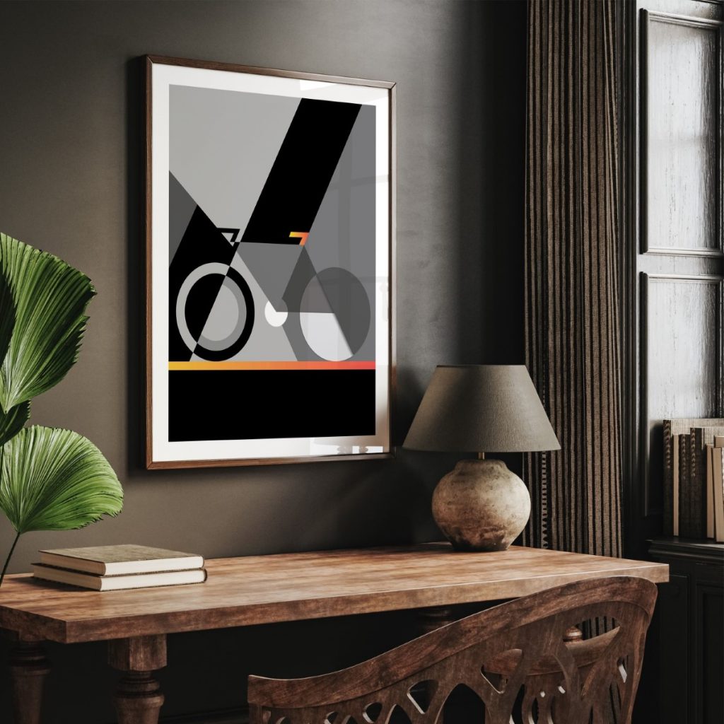 Abstract geometrical cycle - Wall Art - 10+ Sizes, 50+ Frames, Museum ...