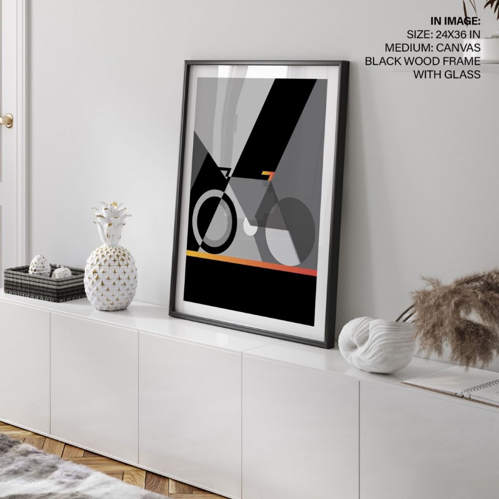 Abstract geometrical cycle - Wall Art - 10+ Sizes, 50+ Frames, Museum ...