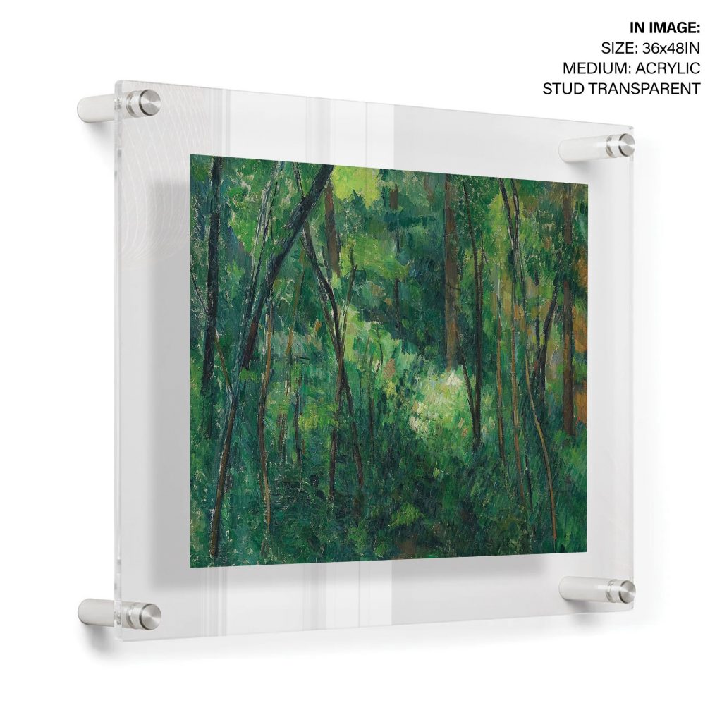 Interior of a forest by Paul Cézanne (1880/1890) - BestOfBharat