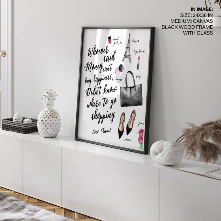 Coco Chanel Quote, Chanel Decor, Inspirational Print, Chanel Poster ...