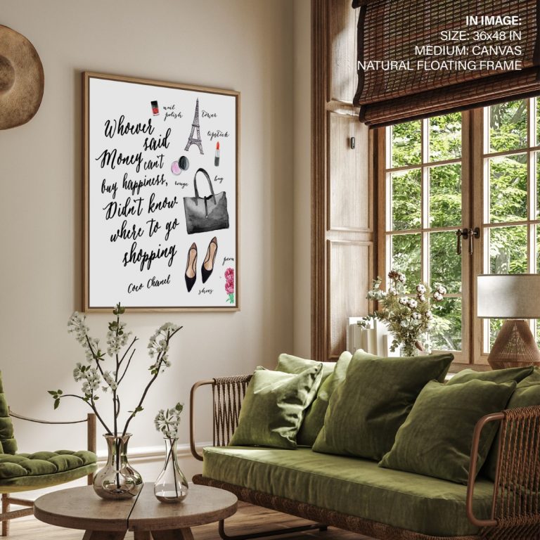 Coco Chanel Quote, Chanel Decor, Inspirational Print, Chanel Poster ...