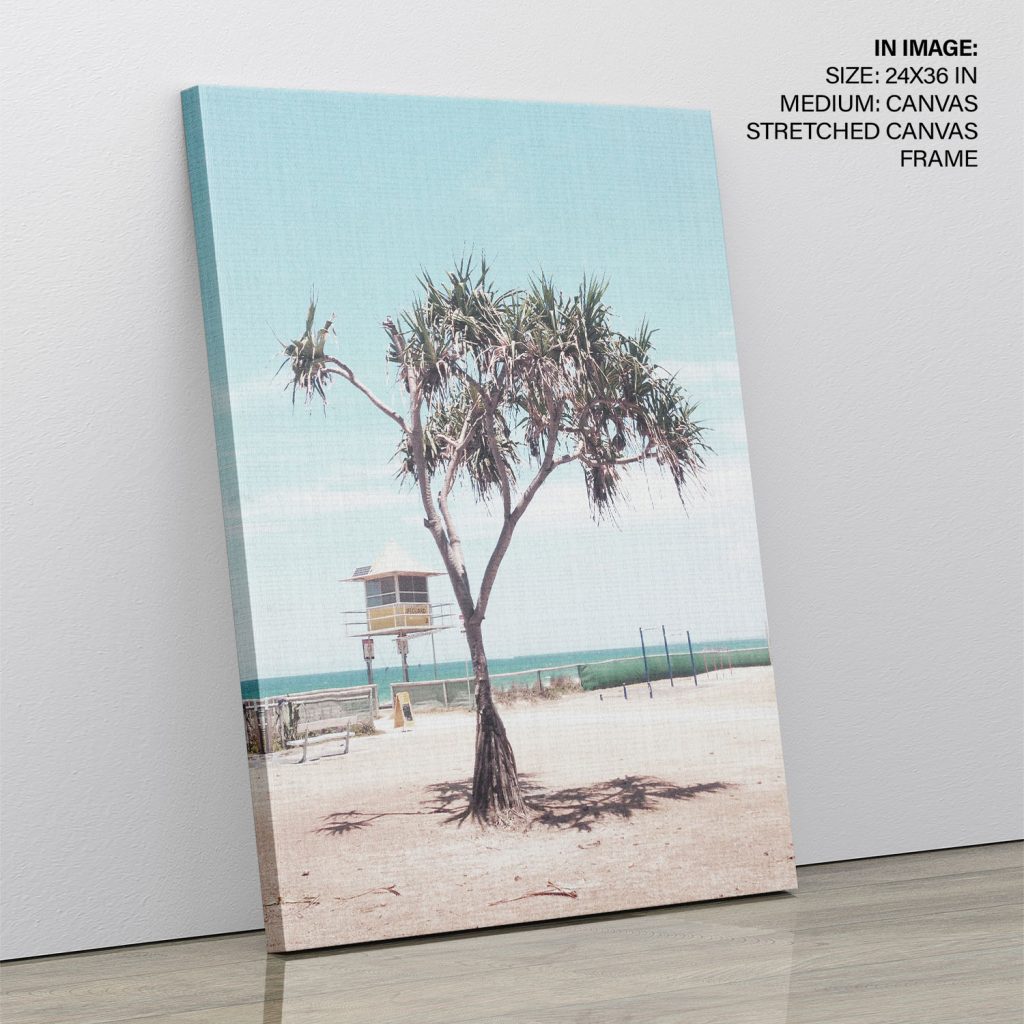 Beach Art Print, Coastal Photography, Large framed art Wall Decor, Palm ...