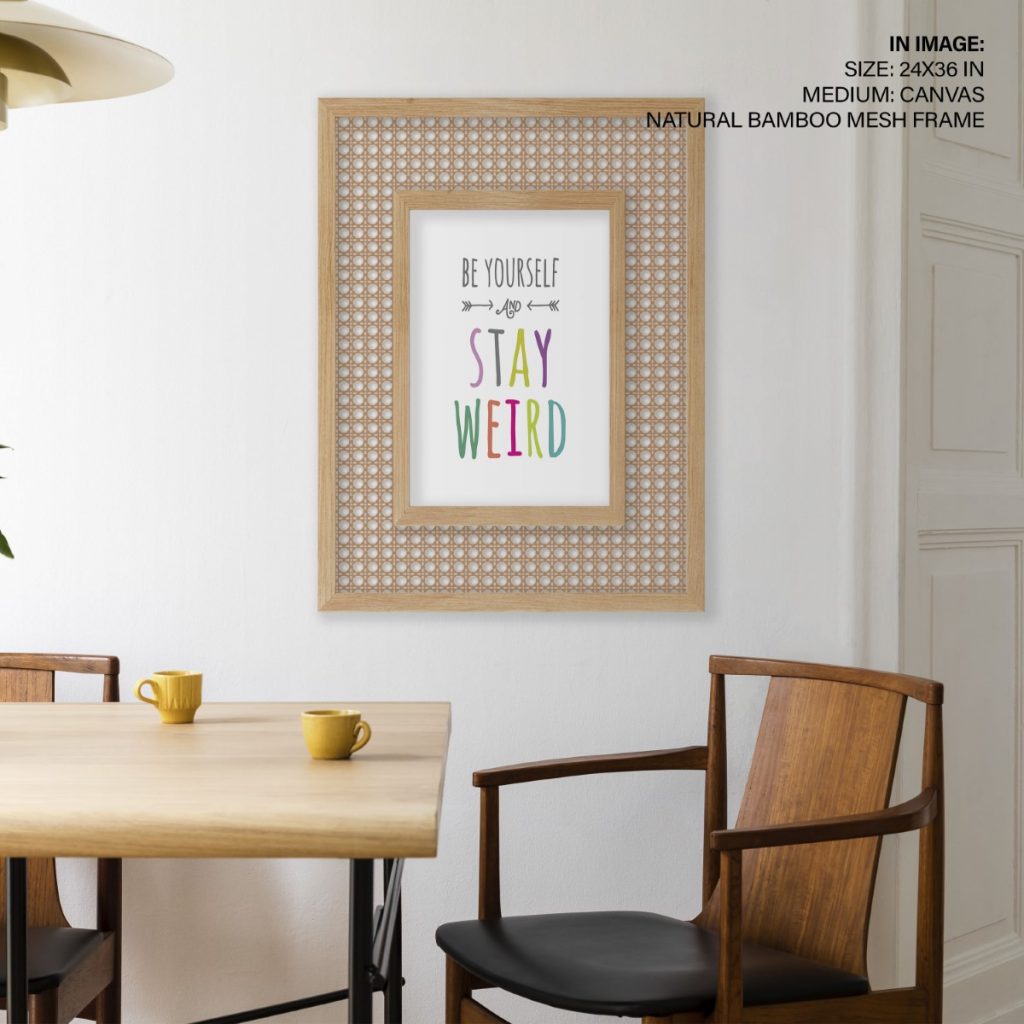 Be yourself, stay weird framed art, inspirational quote, motivational ...