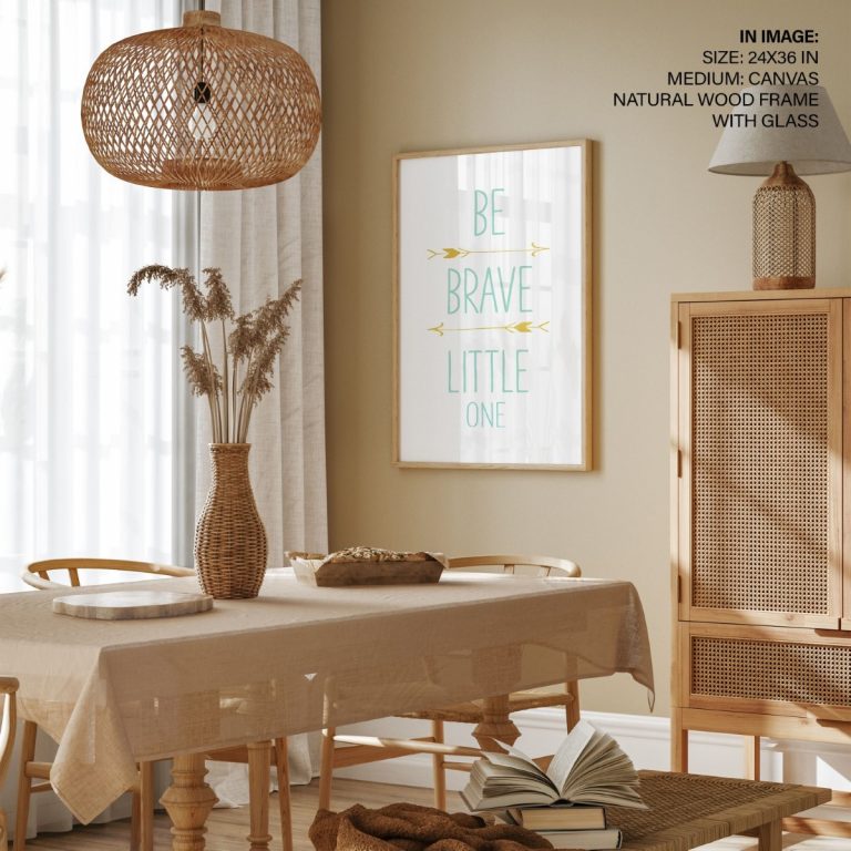 Be Brave Print Nursery Wall Art Mint Decor Arrows Wall Art Baby Boys Be ...