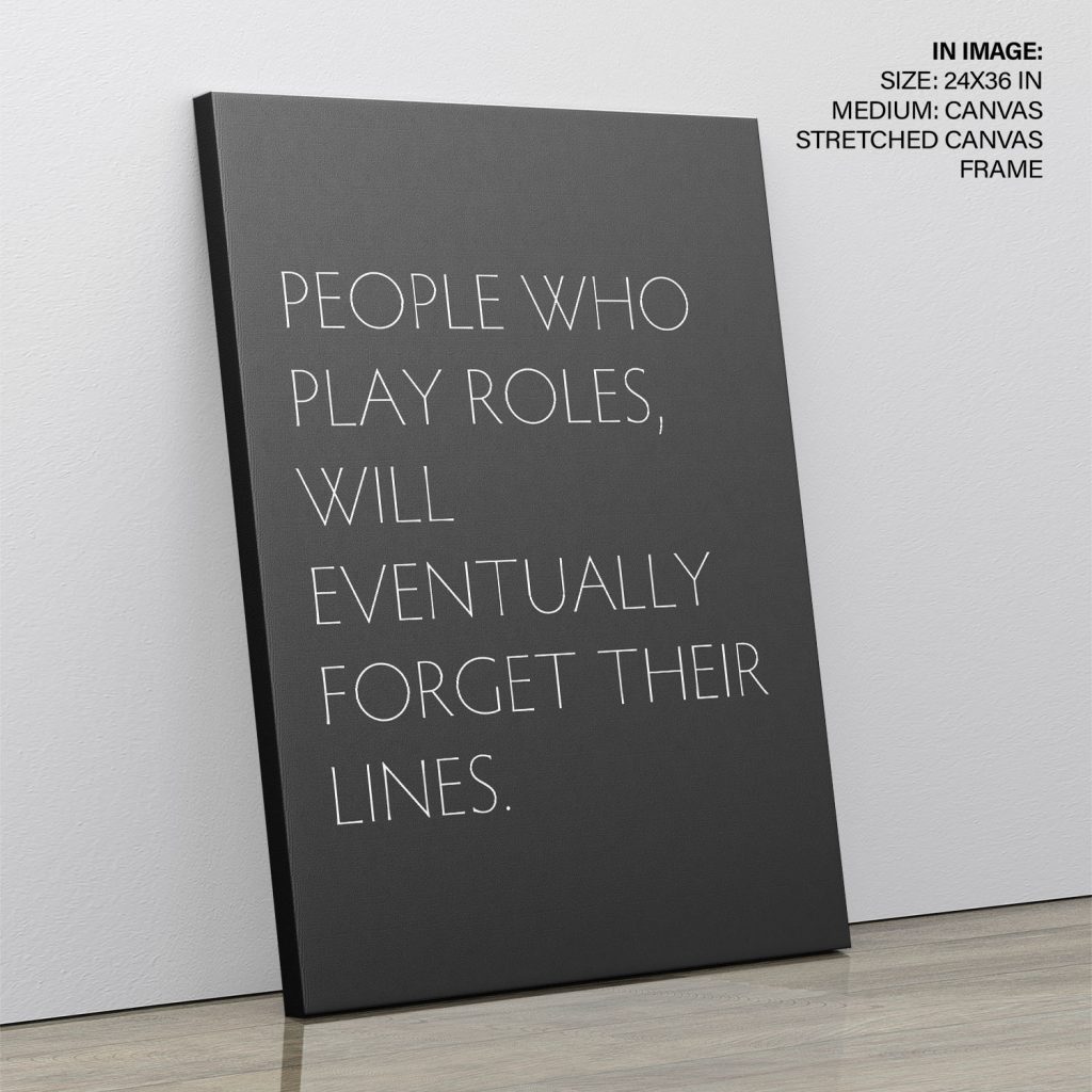 Forget their lines - Quote - Wall Art Decor, Framed Painting, Home ...