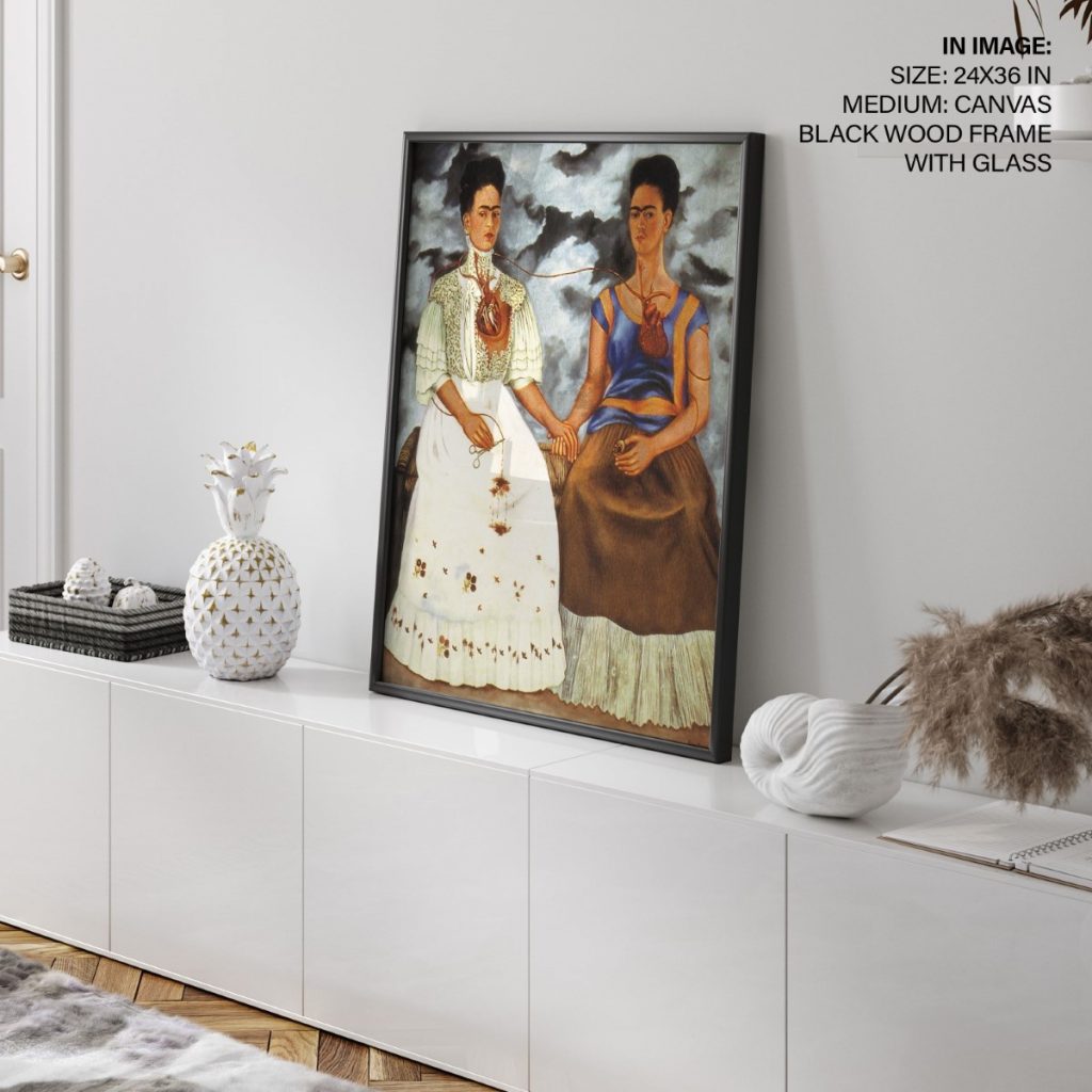 The two fridas by Frida Kahlo (1939) - Wall Art Decor, Framed Painting ...