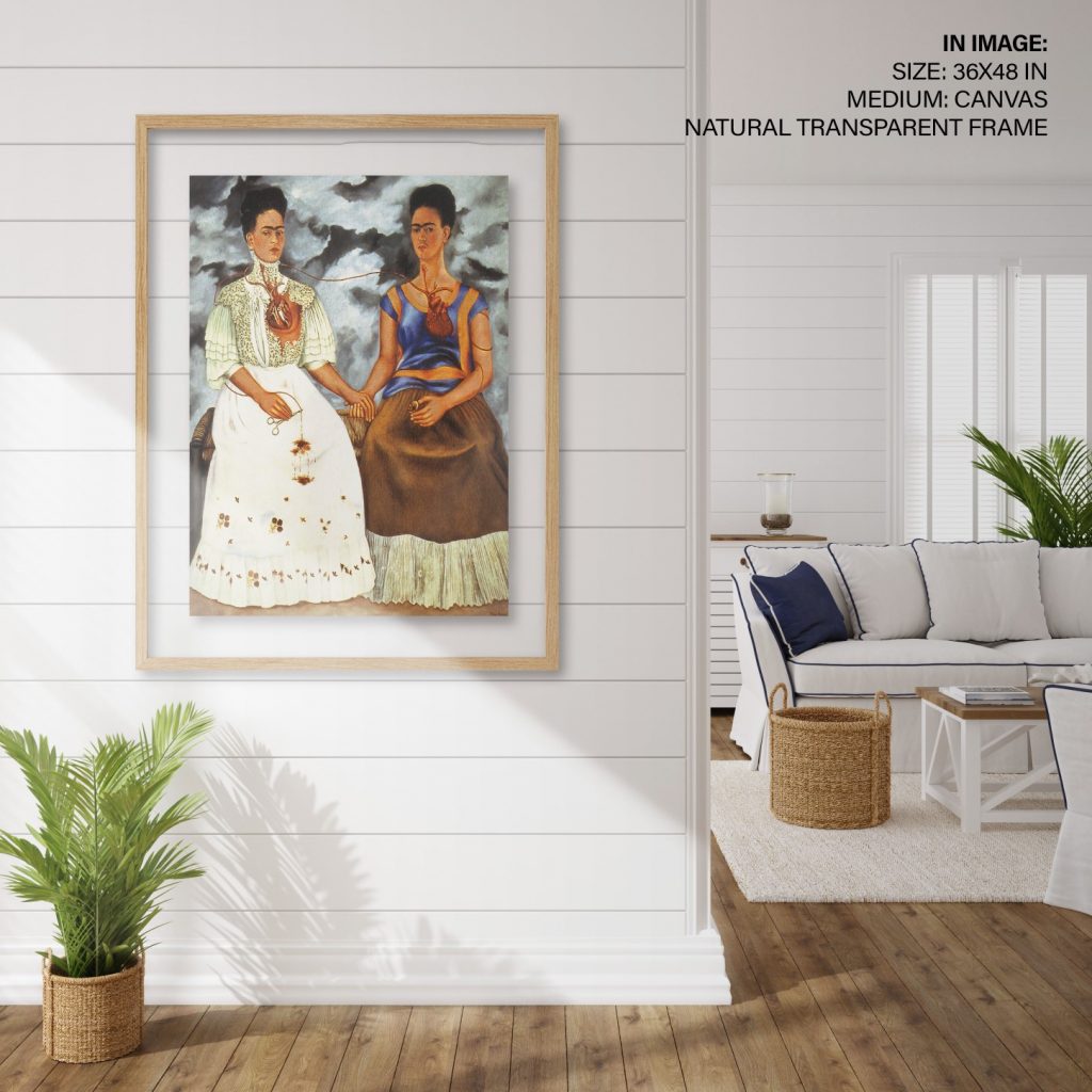 The two fridas by Frida Kahlo (1939) - Wall Art Decor, Framed Painting ...
