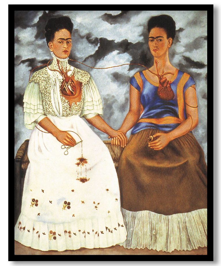 The two fridas by Frida Kahlo (1939) - Wall Art Decor, Framed Painting ...