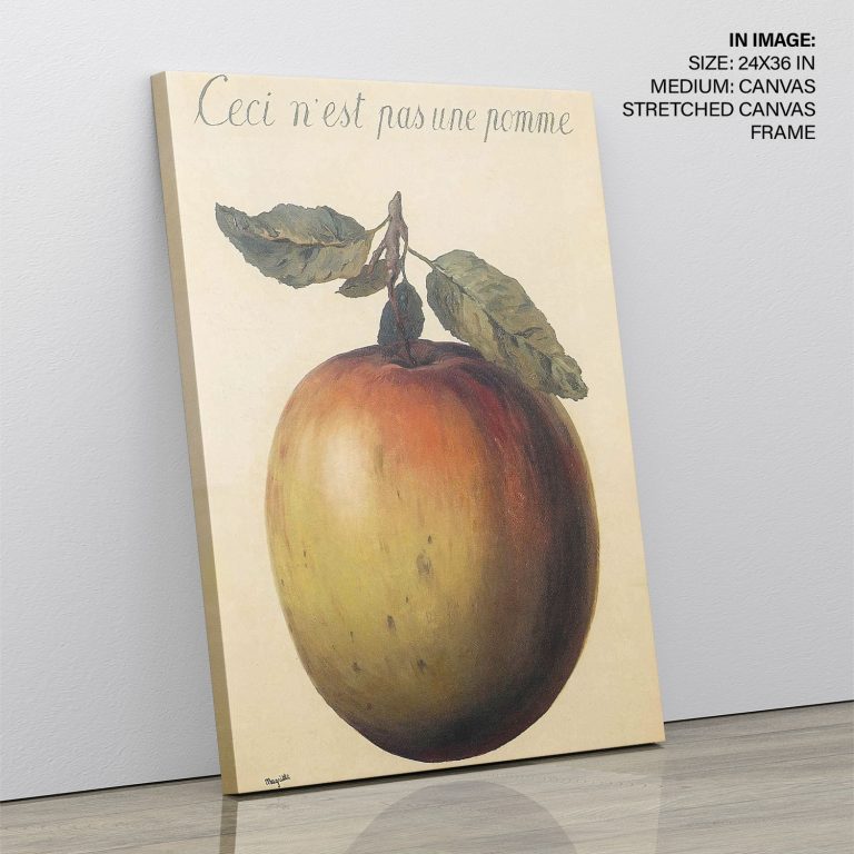 This is not an apple by Rene Magritte (1964) - Wall Art, Hanging Wall ...
