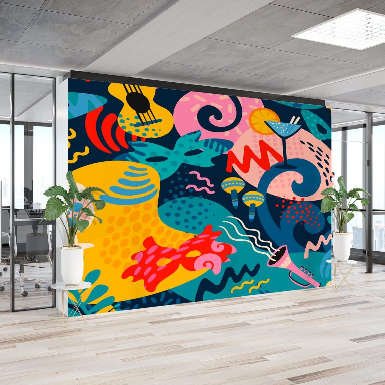 Modern art - Mural Wallpaper, PVC Free, Non-Toxic - Non Toxic Wall ...