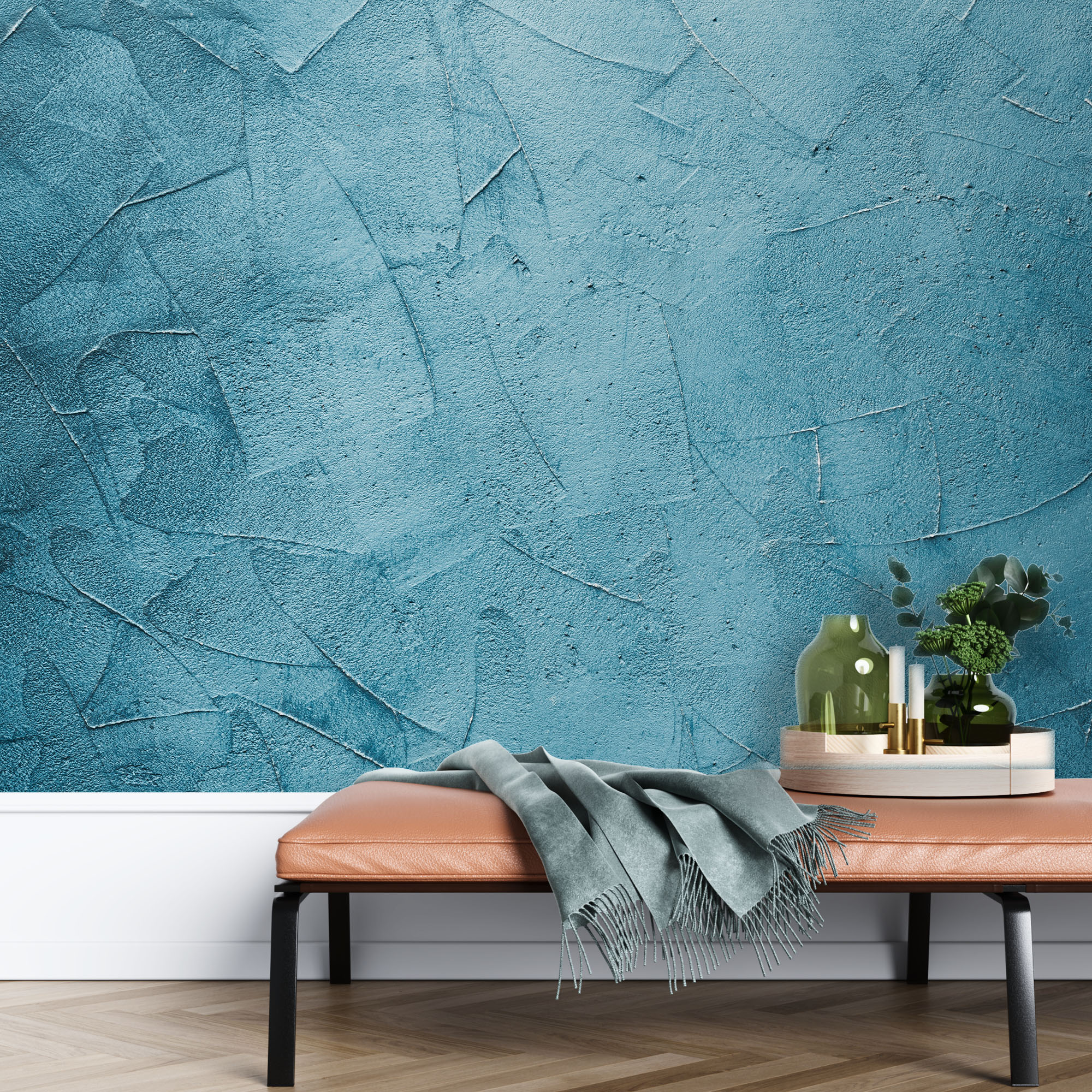 Blue texture pattern - Mural Wallpaper, PVC Free, Non-Toxic - Wall ...