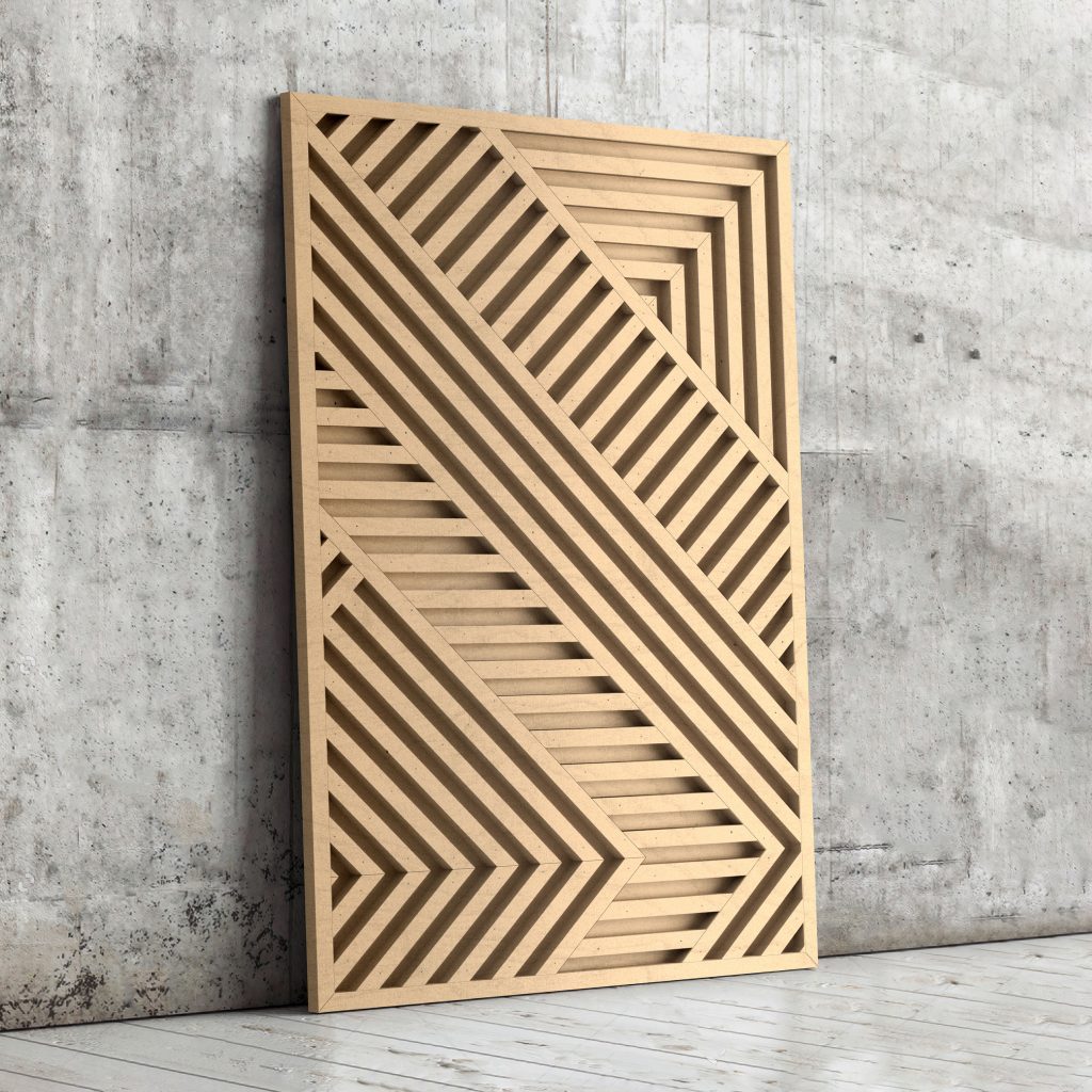 Geometric Wood Wall Art | Abstract Wooden Wall Art | Modern Wood Wall ...