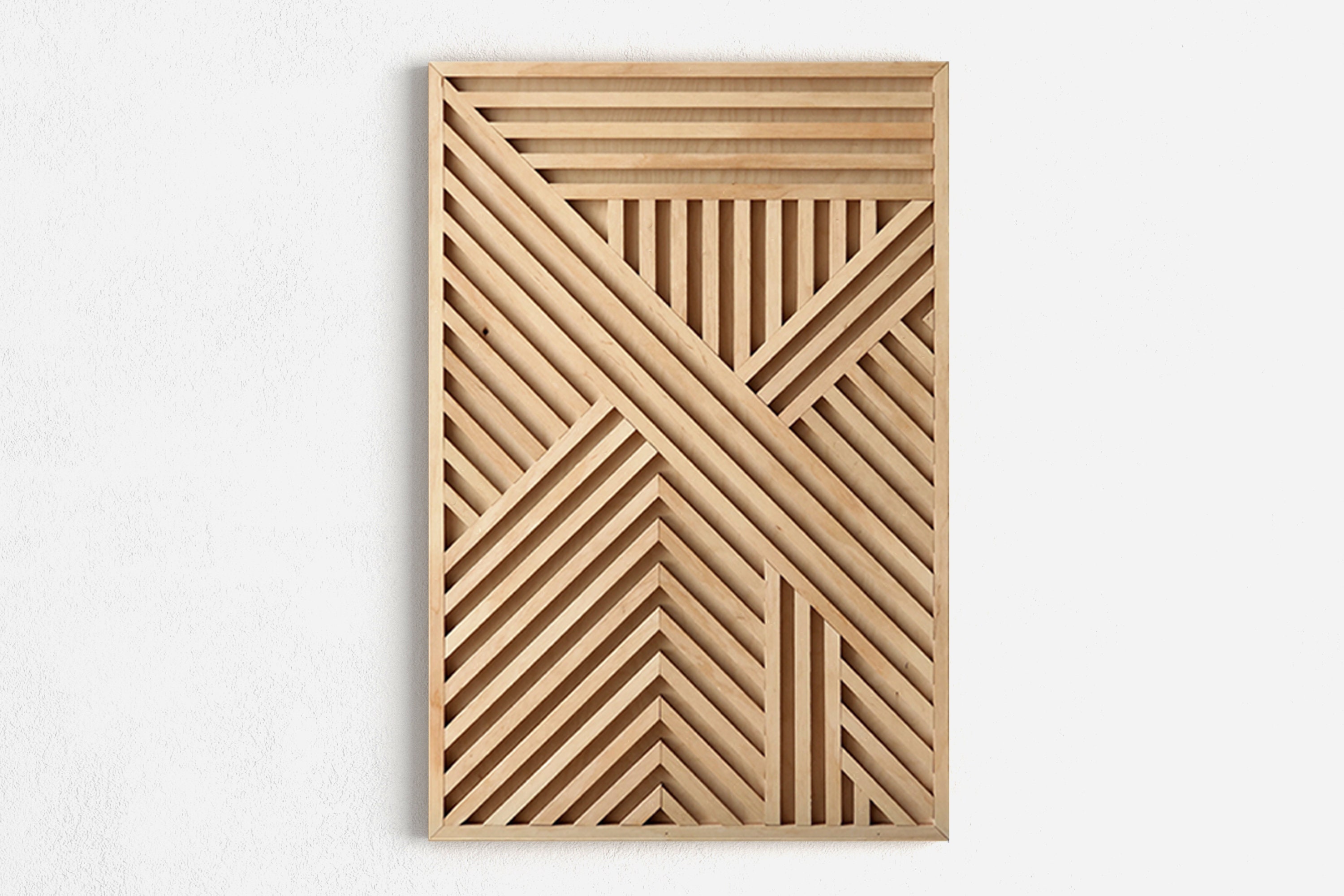 Modern Wood Wall Art | Abstract Wooden Wall Art | Geometric Wood Wall ...