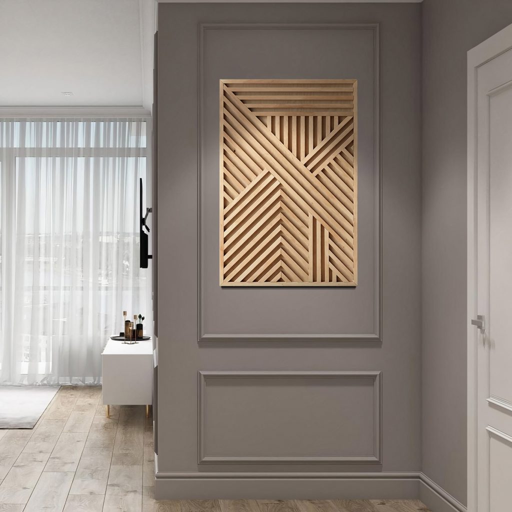 Modern Wood Wall Art | Abstract Wooden Wall Art | Geometric Wood Wall ...