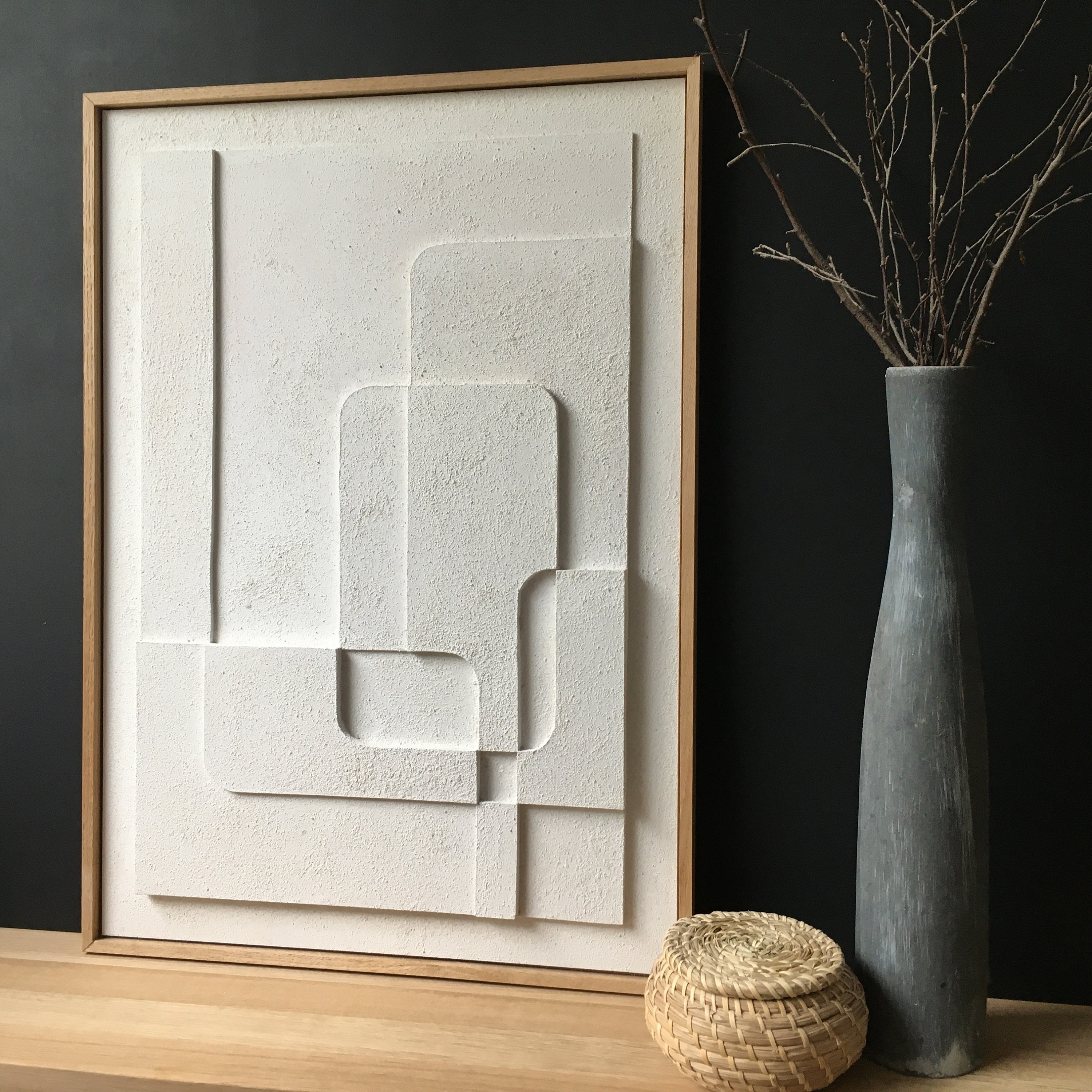 Minimalist Meets Modern: 3D Relief Wall Art Sculpture for Contemporary ...
