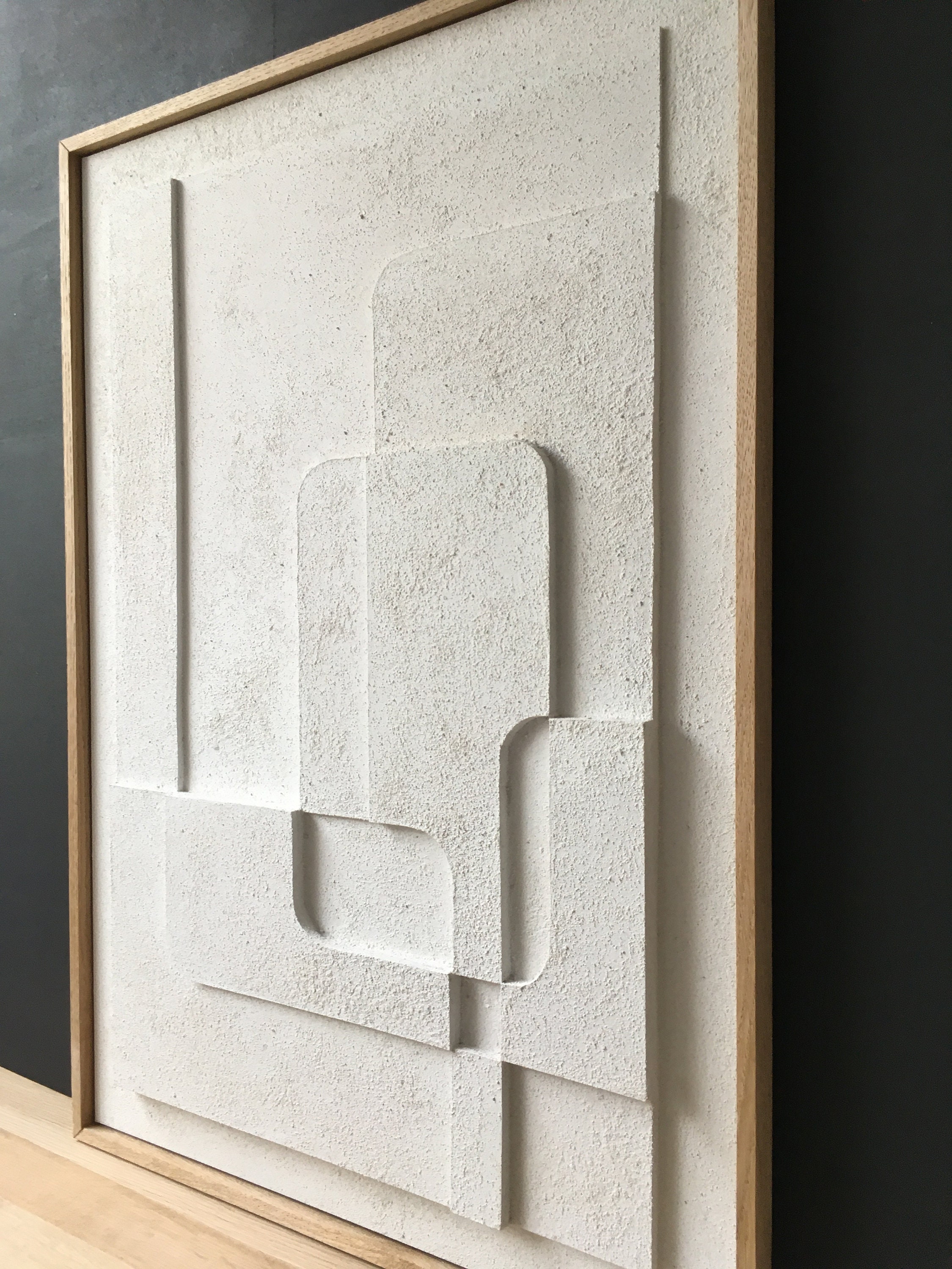 Minimalist Meets Modern: 3D Relief Wall Art Sculpture for Contemporary ...