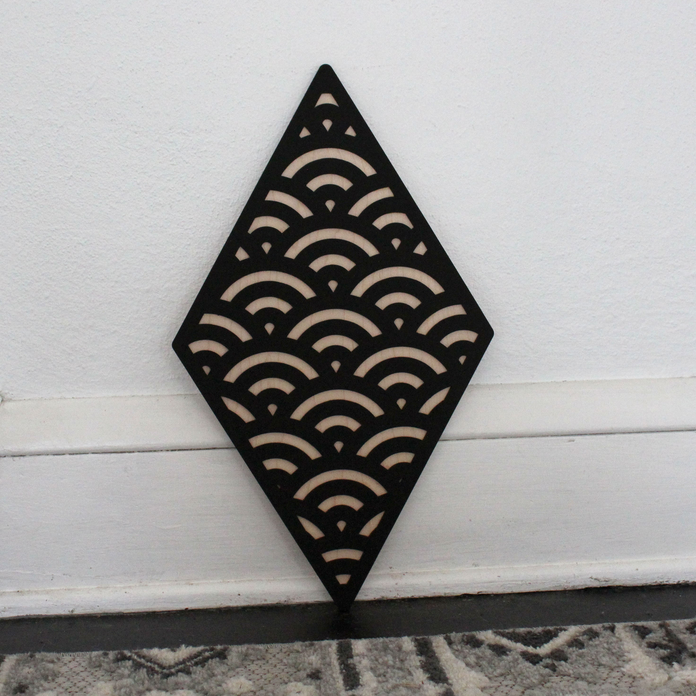 Scallop Diamond | Scallop Pattern Wall Hanging - BestOfBharat