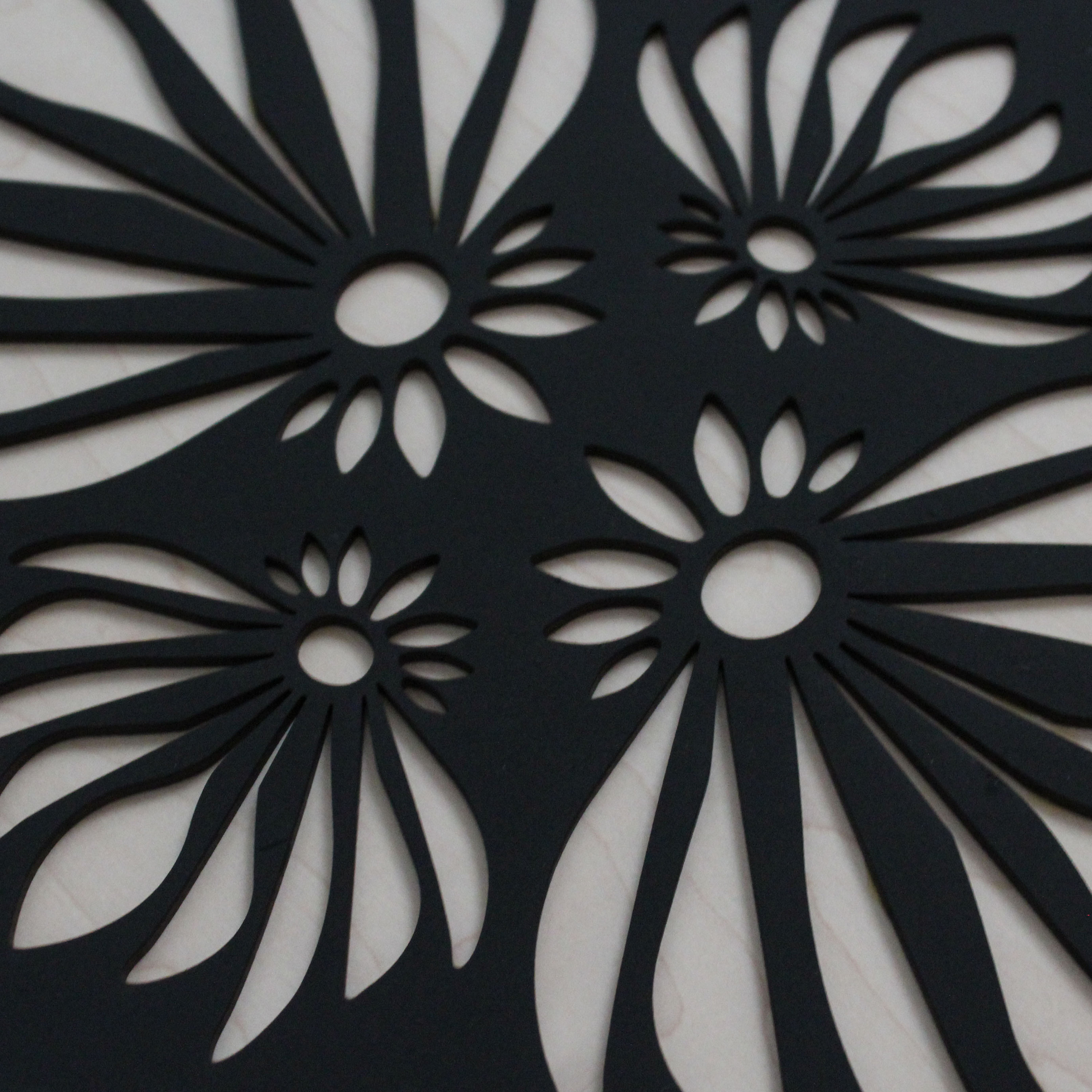 Wild Lotus Diamond | Lotus Flower Wood Wall Hanging - BestOfBharat