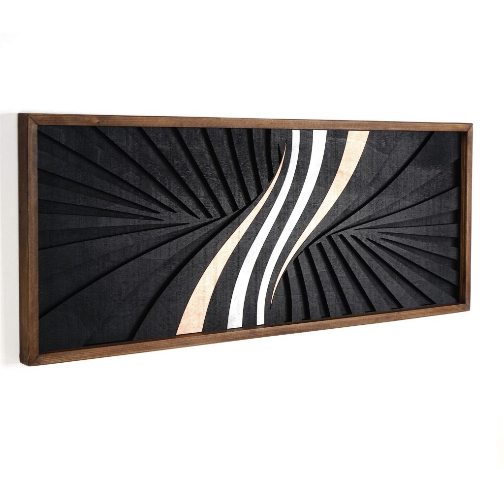 Boho Geometric Wood Wall Art for Bedroom Decor - Large Hanging Frame ...