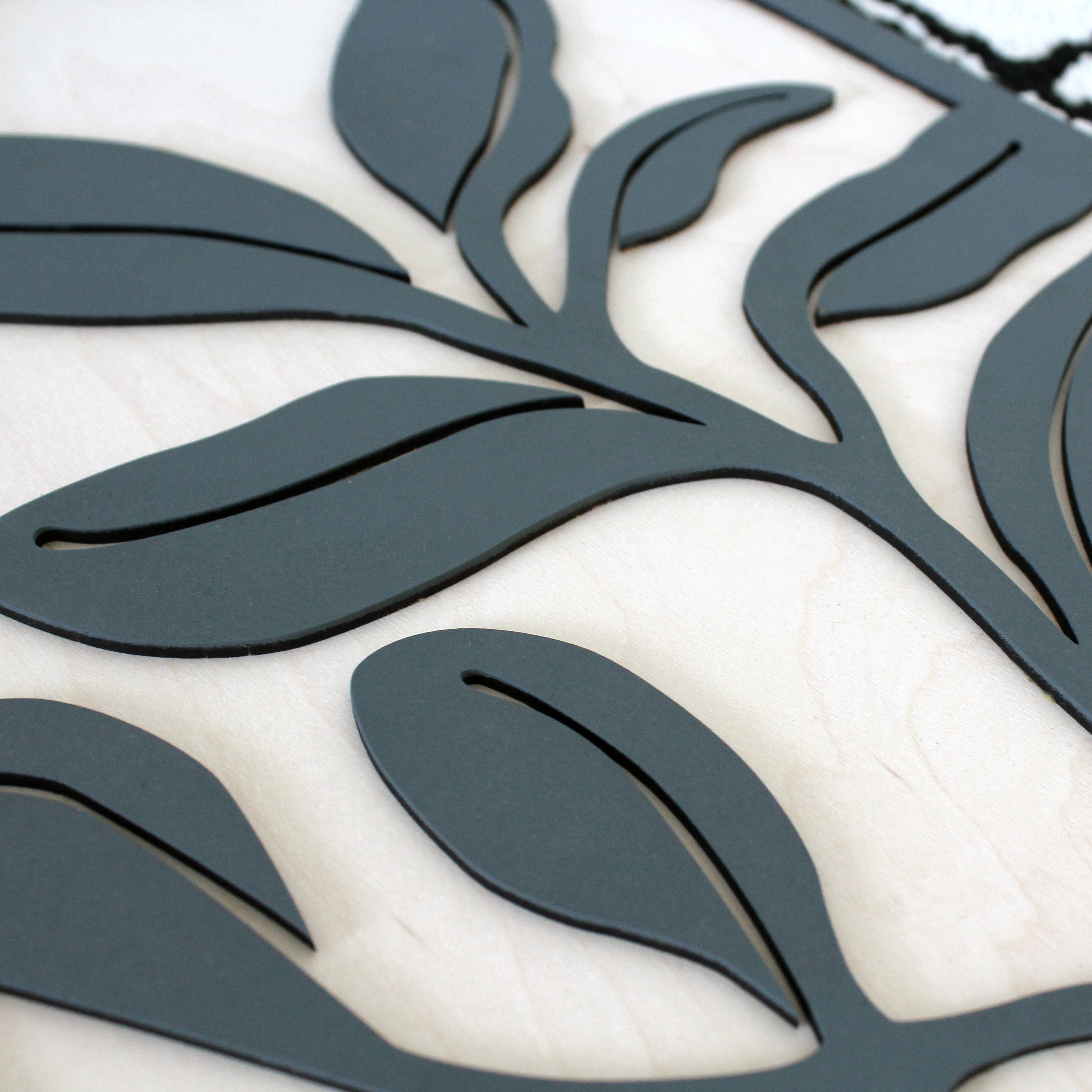 Rubber Tree Leaf Arch | Plant Wall Hanging - BestOfBharat