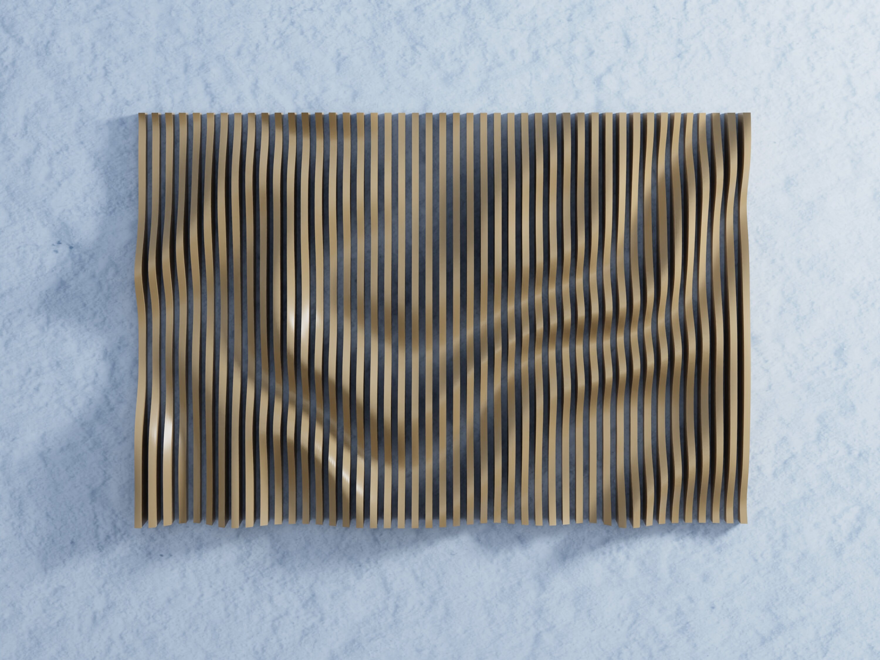 Parametric Wavy Wall panel, Art decoration - BestOfBharat