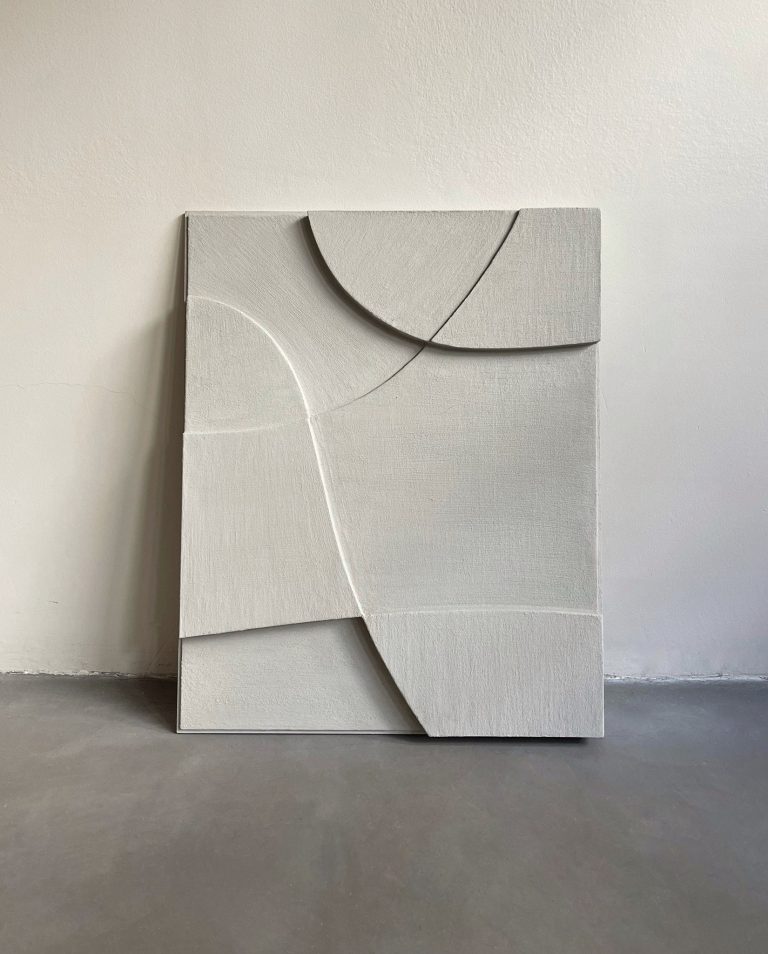 Zen Geometry - Monochrome 3D Shapes: Minimalist Textured Wall Art for ...