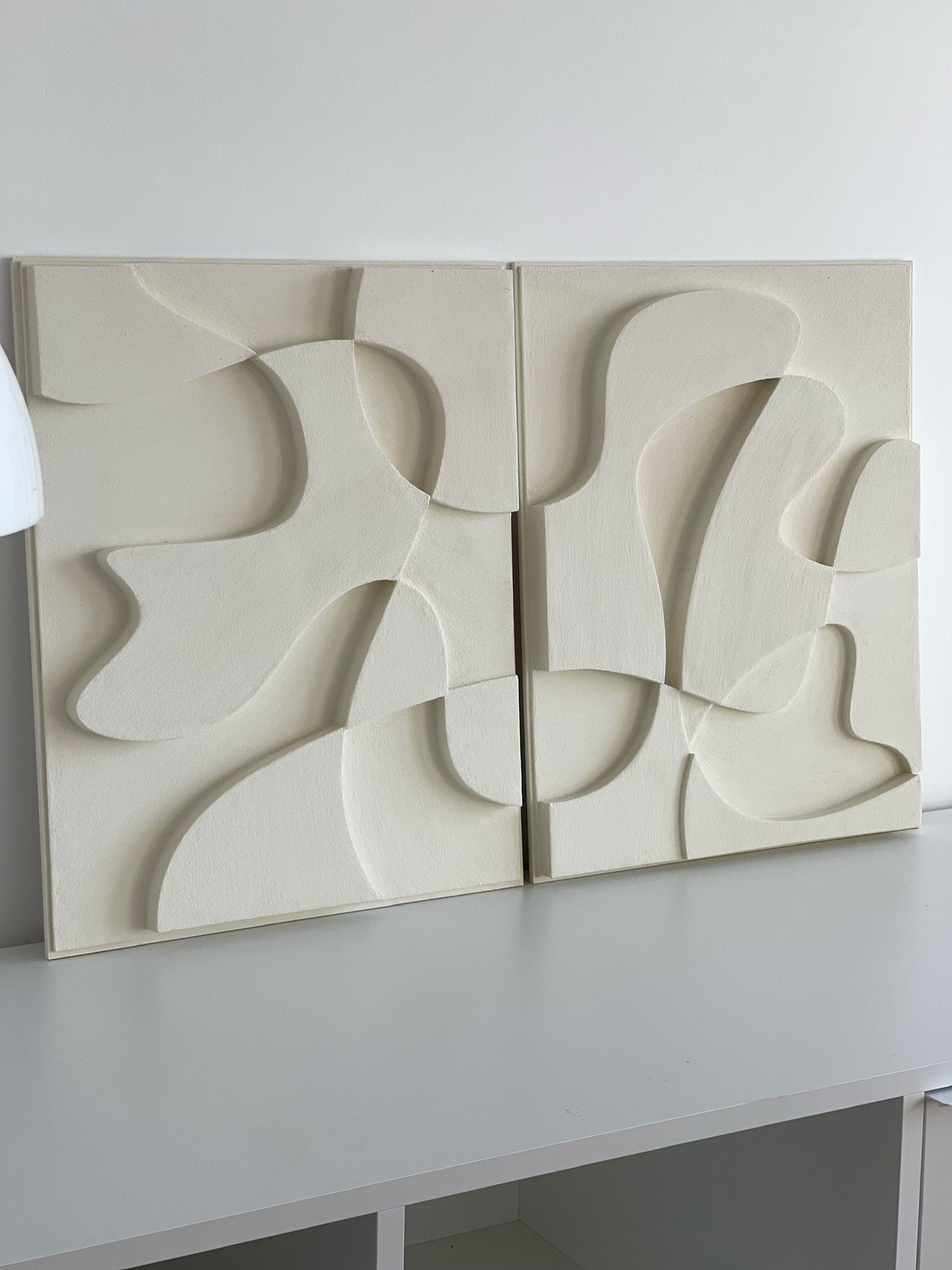 Modern Sculpture | Urban Contrast - 3D Wall Sculpture with Minimalist ...
