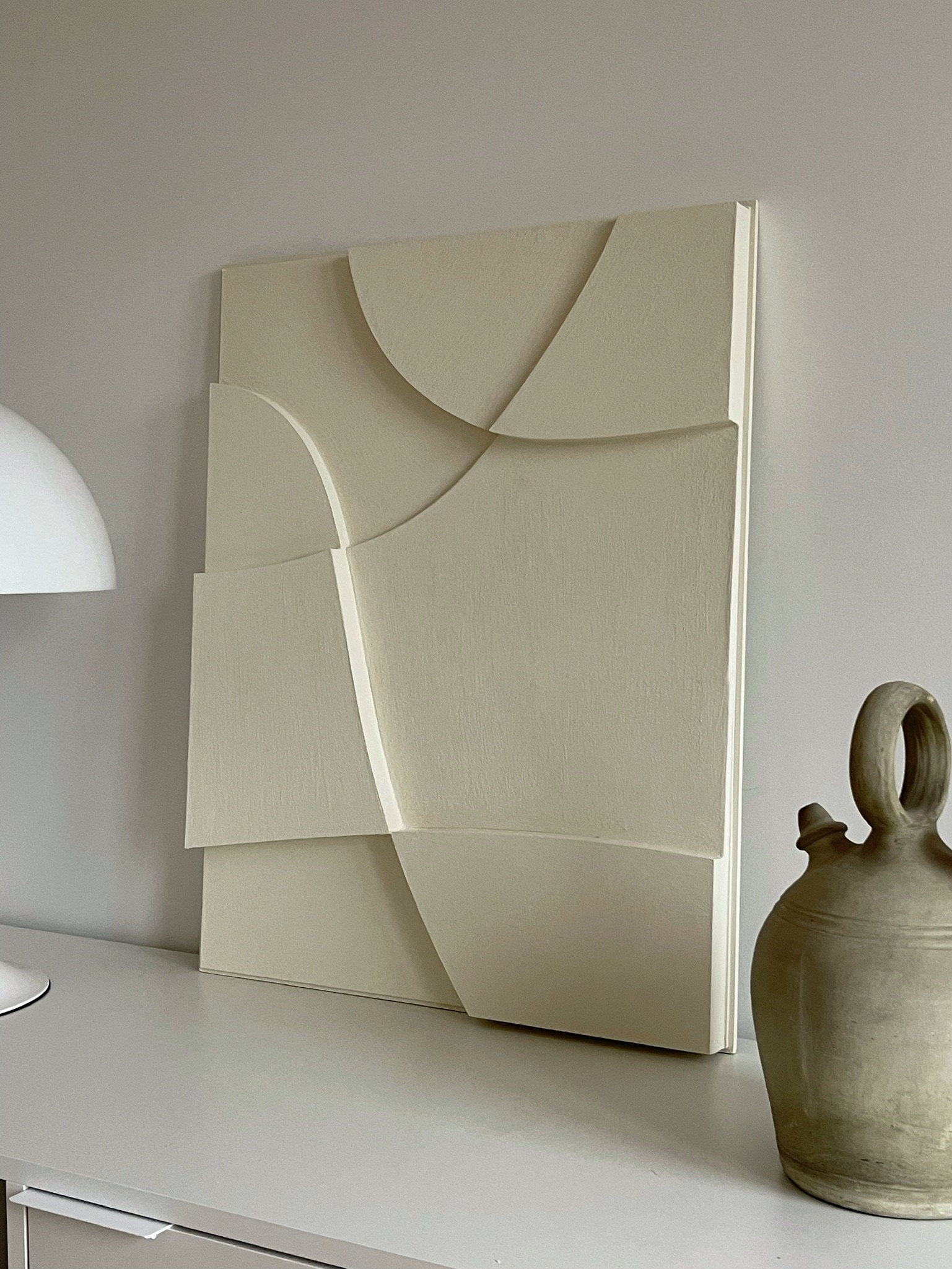 Zen Geometry - Monochrome 3D Shapes: Minimalist Textured Wall Art for ...