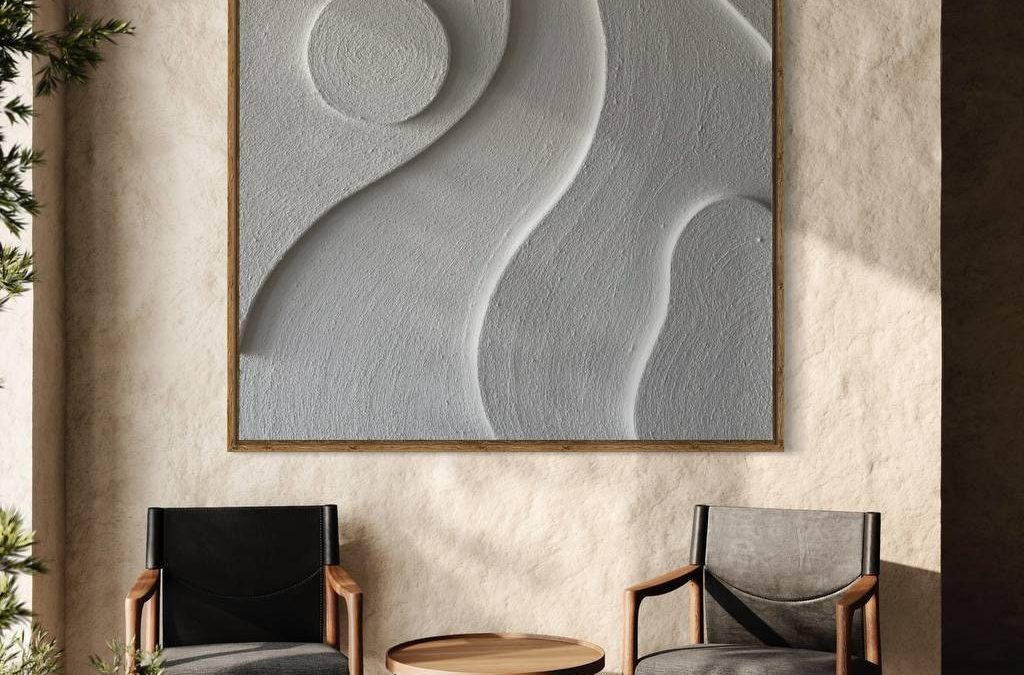 Midcentury Grandeur: Modern 3D Relief Sculpture for Home Wall Decor ...