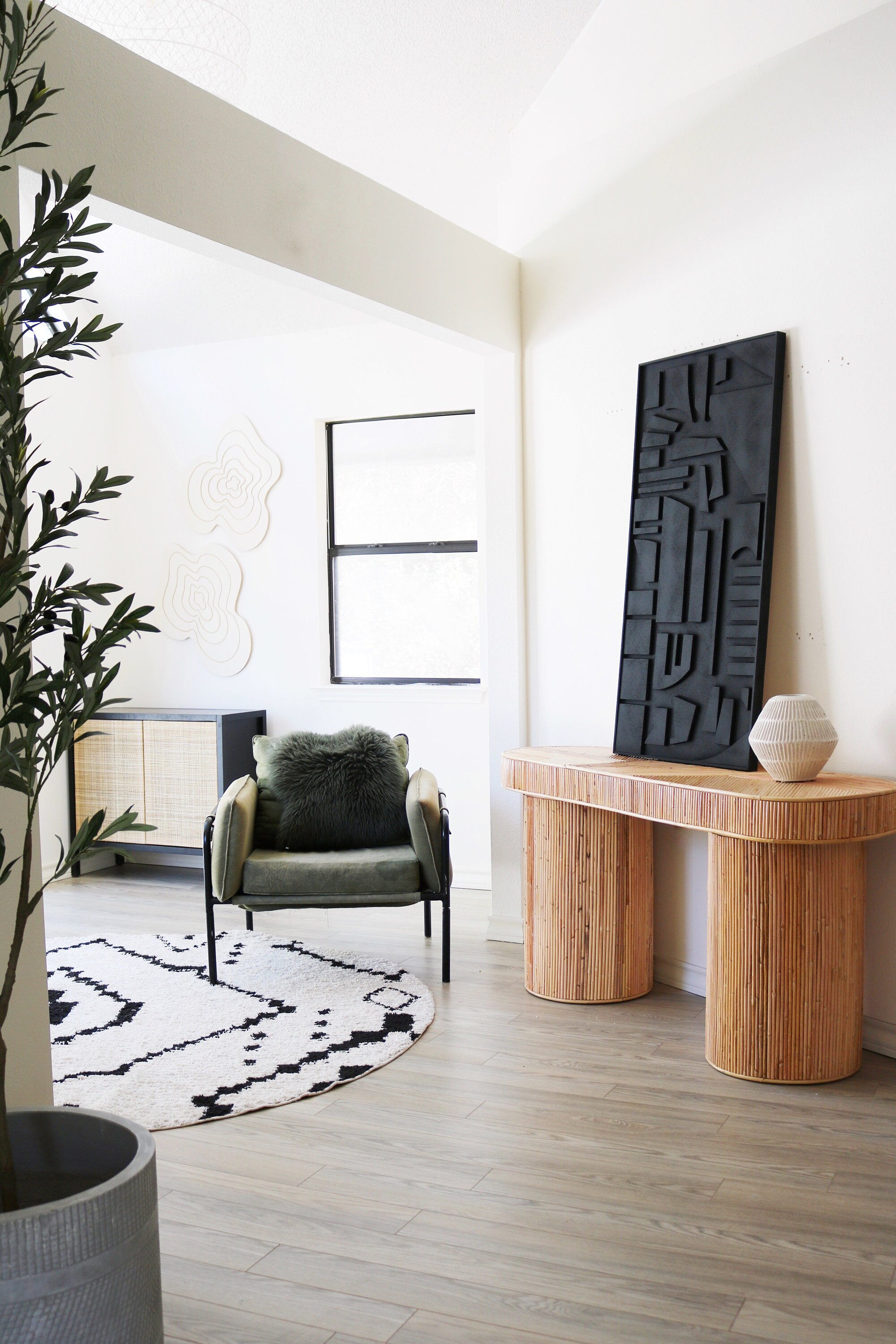 Ethereal Echoes - Oak Wood Dreamscape Sculpture for Contemporary Home ...